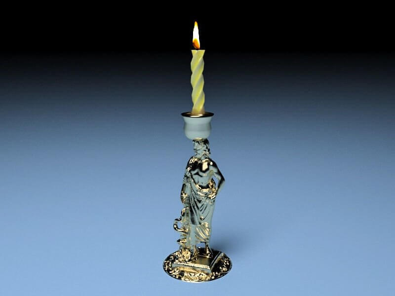 Roman Candlestick - 3D Model by Pictorer