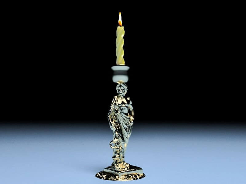 Roman Candlestick - 3D Model by Pictorer