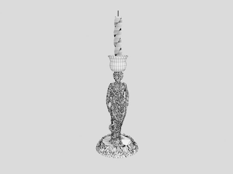 Roman Candlestick - 3D Model by Pictorer