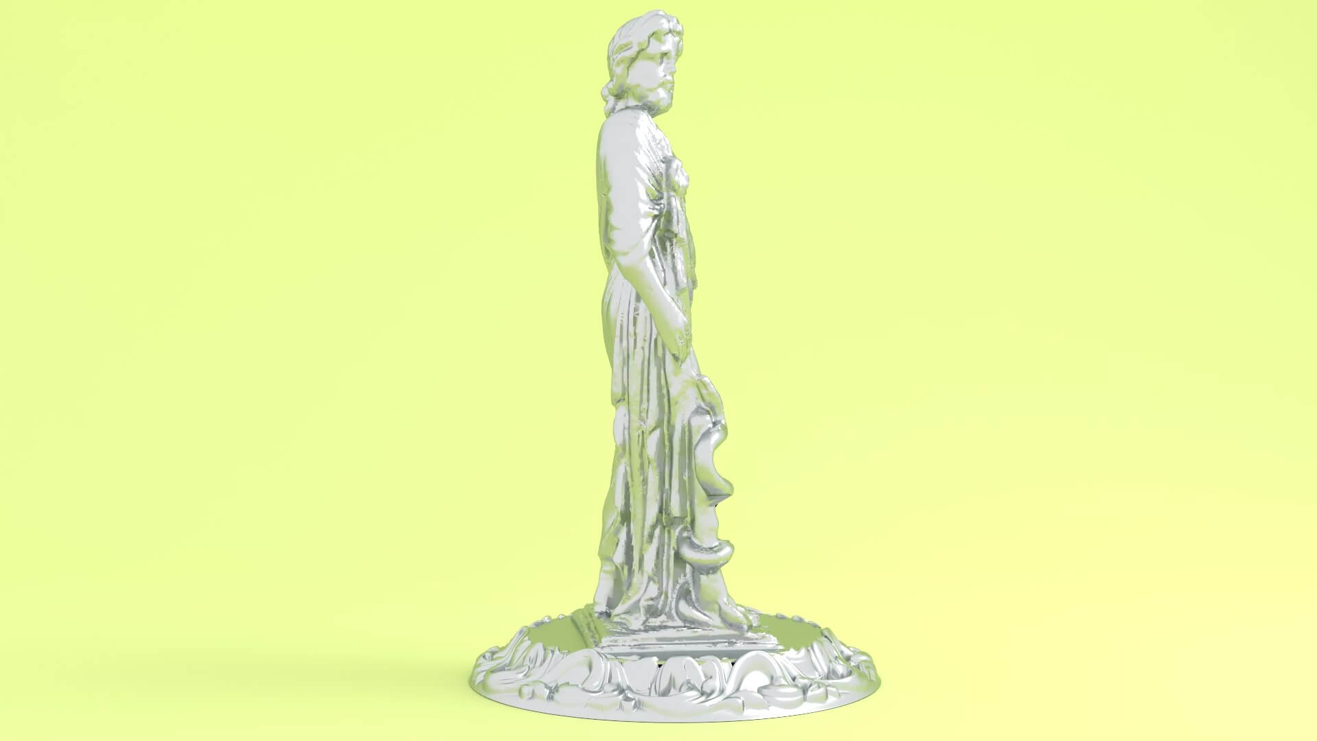 Roman Emperor Statue - 3D Model by Pictorer