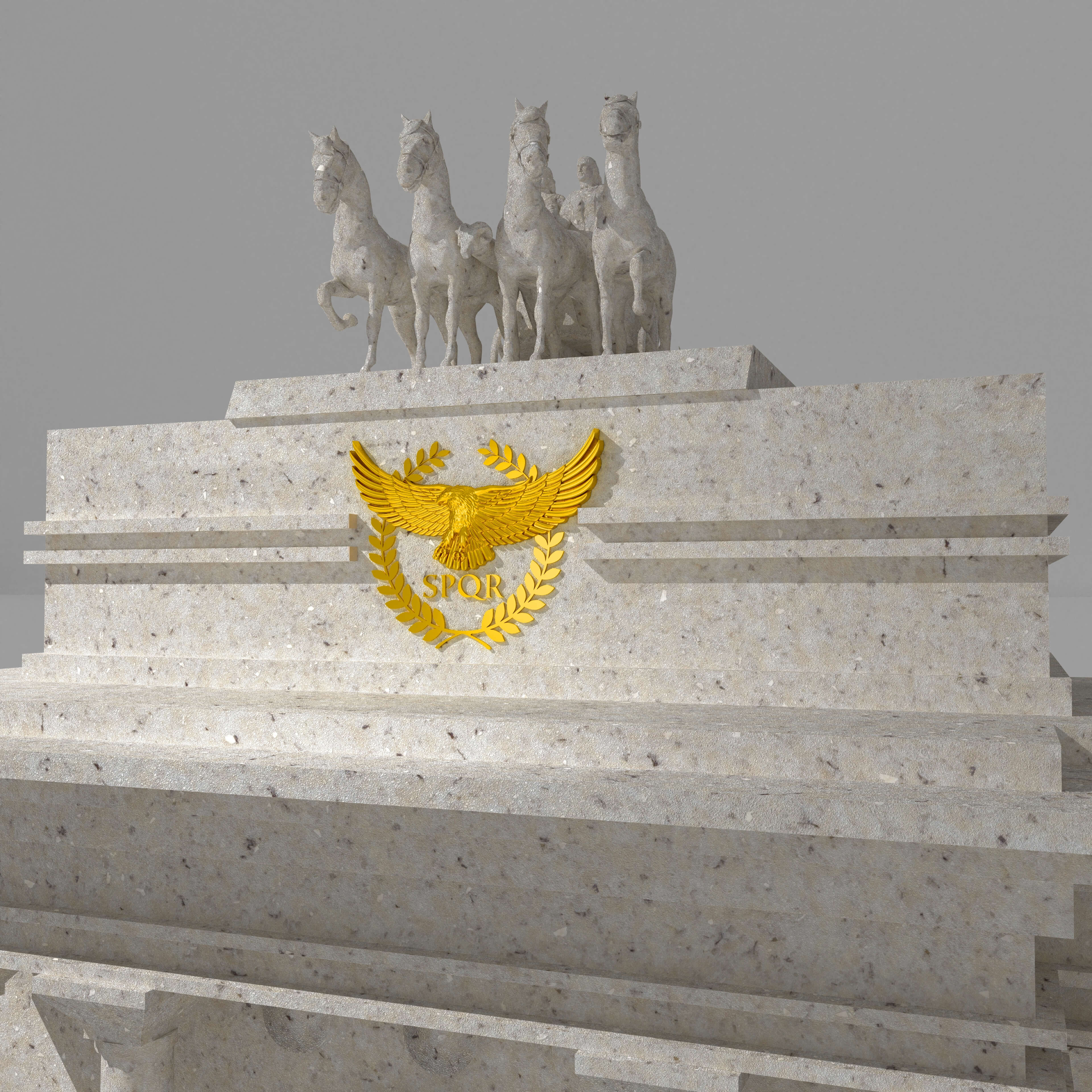 Roman Monument 4K - 3D Model by Pictorer
