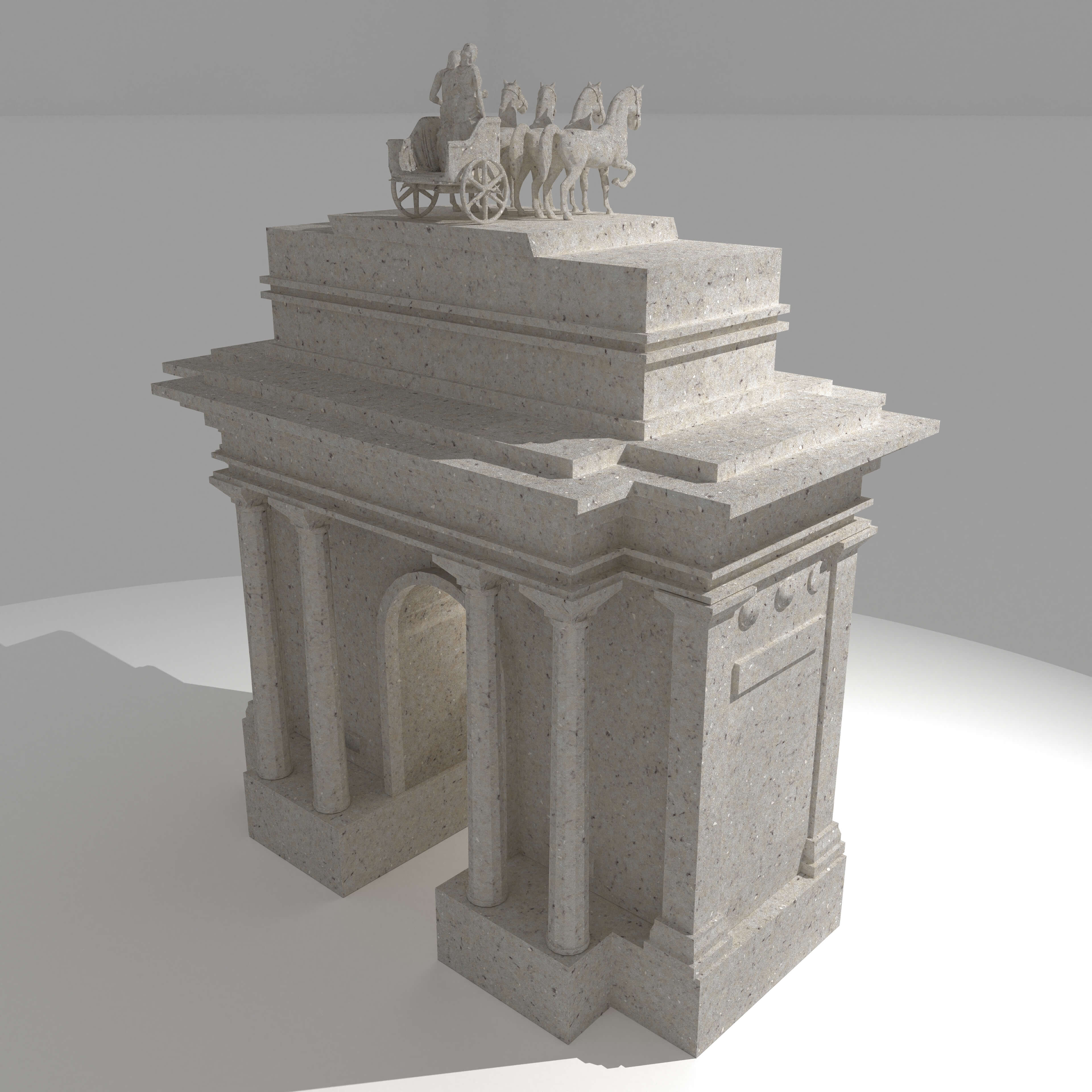 Roman Monument 4K - 3D Model by Pictorer