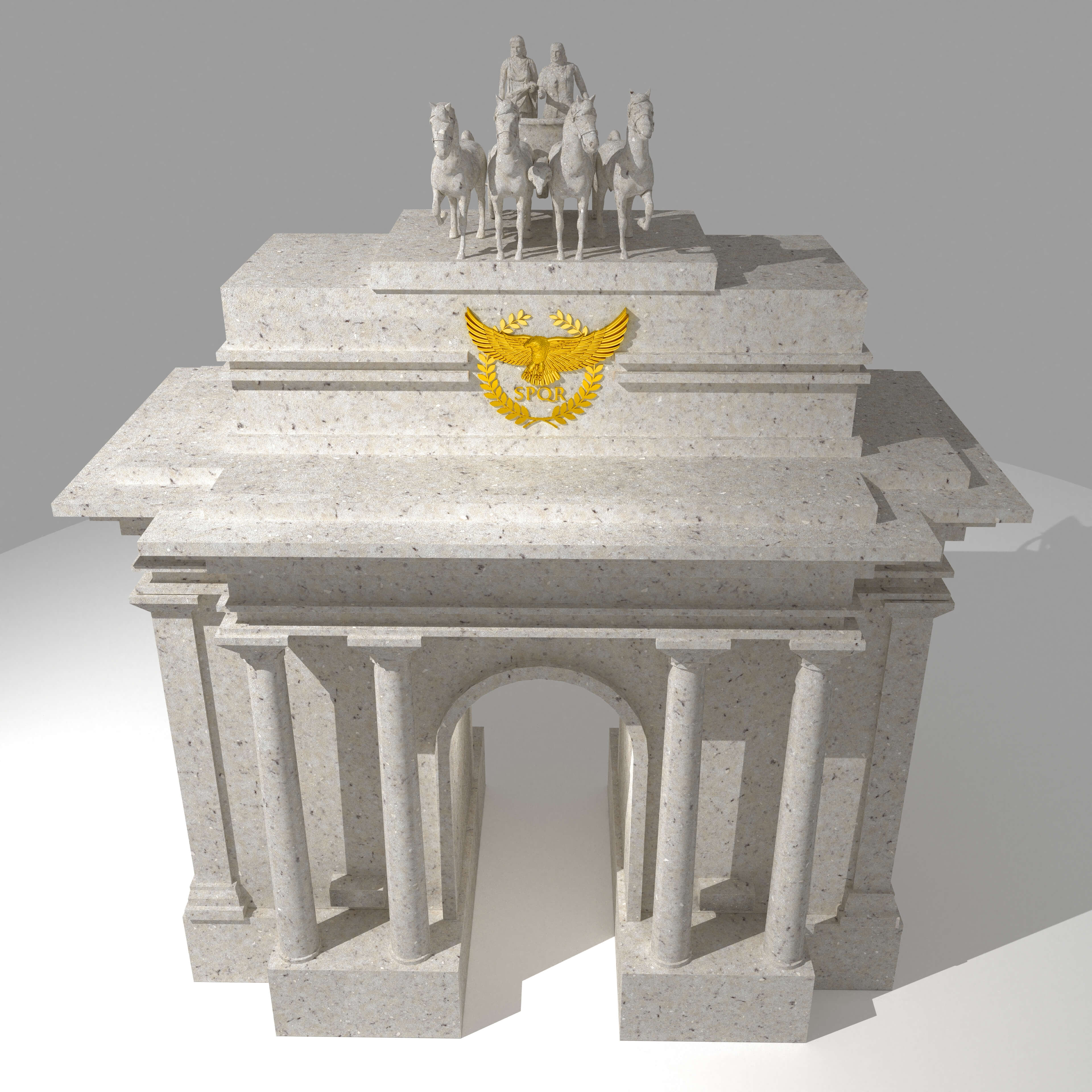 Roman Monument 4K - 3D Model by Pictorer