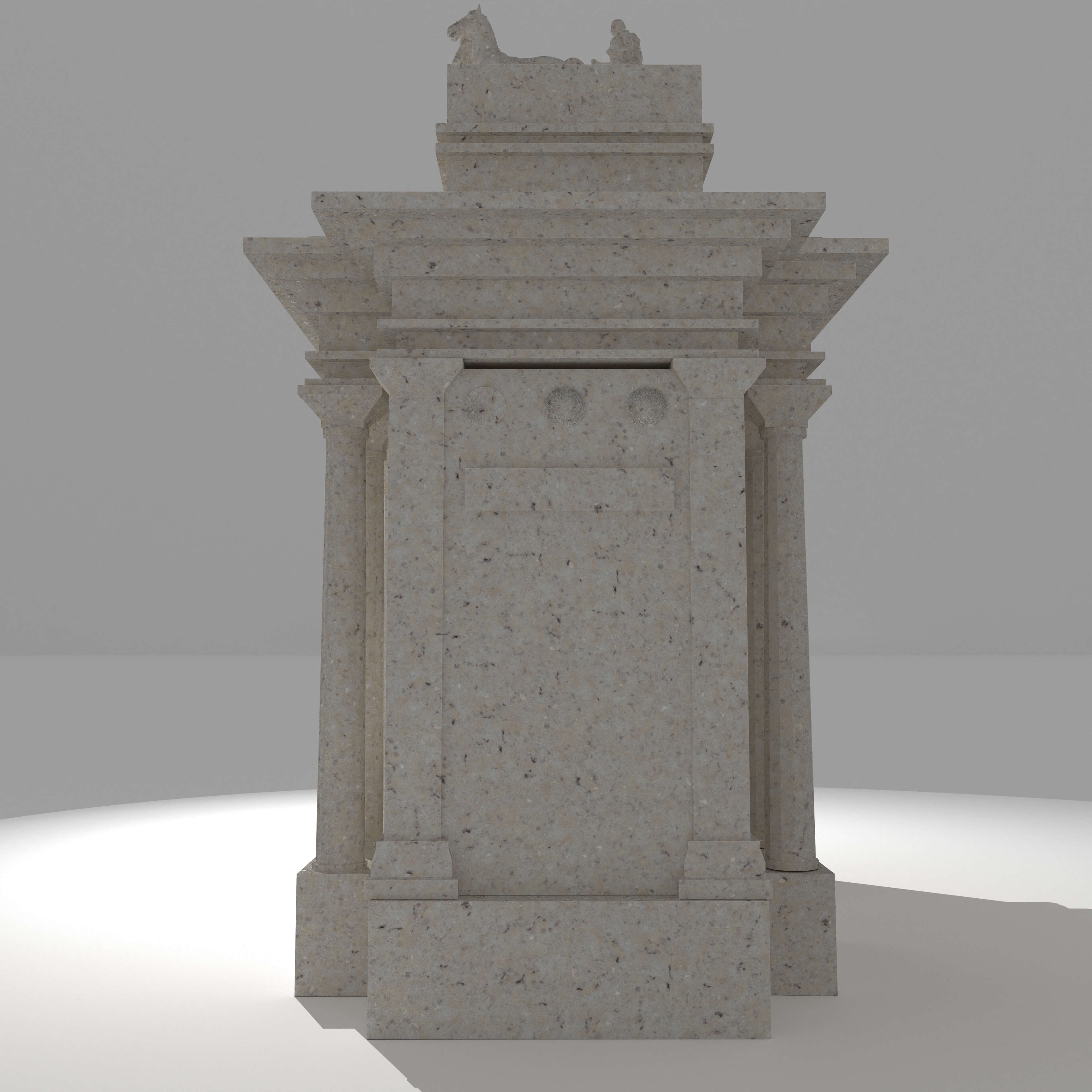 Roman Monument 4K - 3D Model by Pictorer