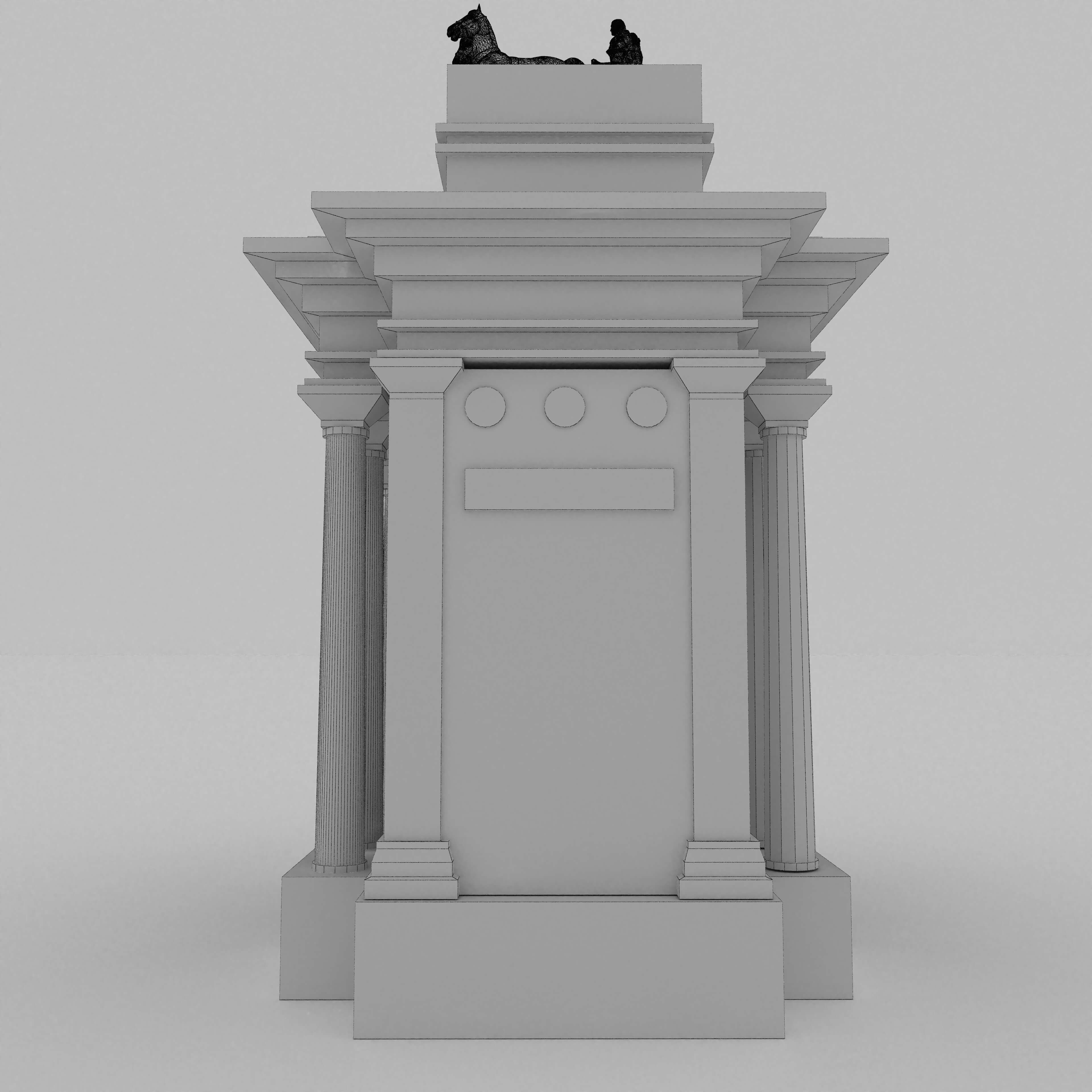 Roman Monument 4K - 3D Model by Pictorer