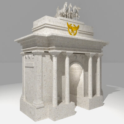 Roman Monument 4K - 3D Model by Pictorer