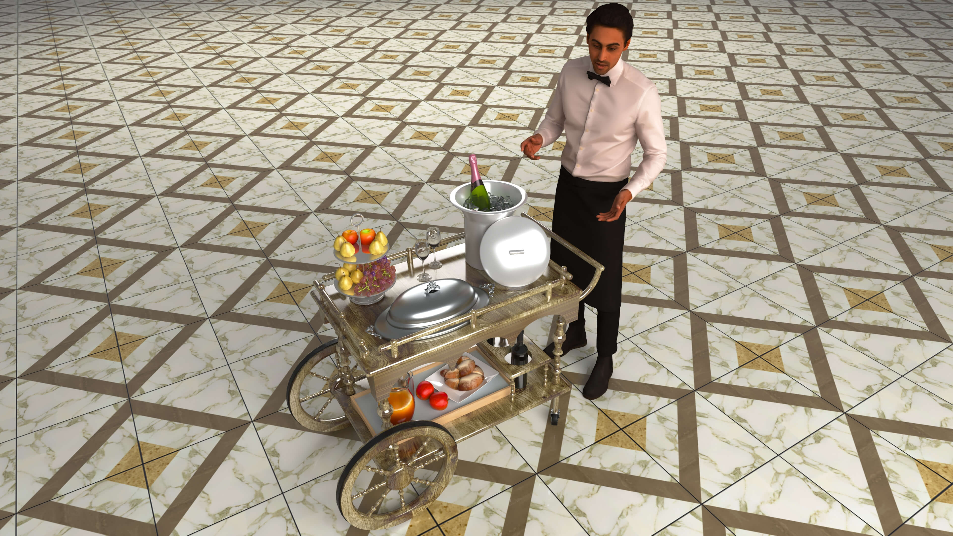 Room Service 4K - 3D Model by Pictorer