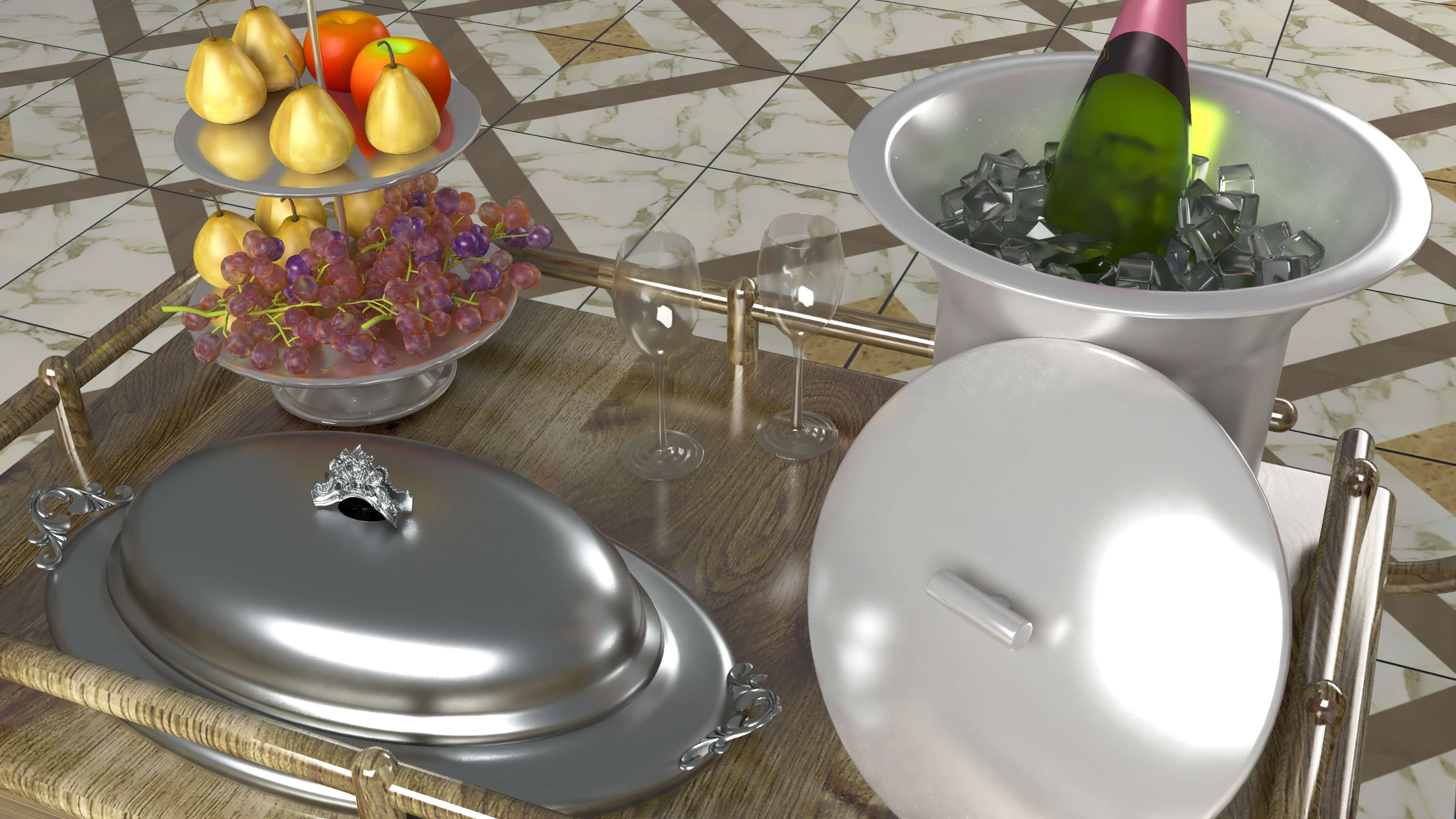 Room Service 4K - 3D Model by Pictorer