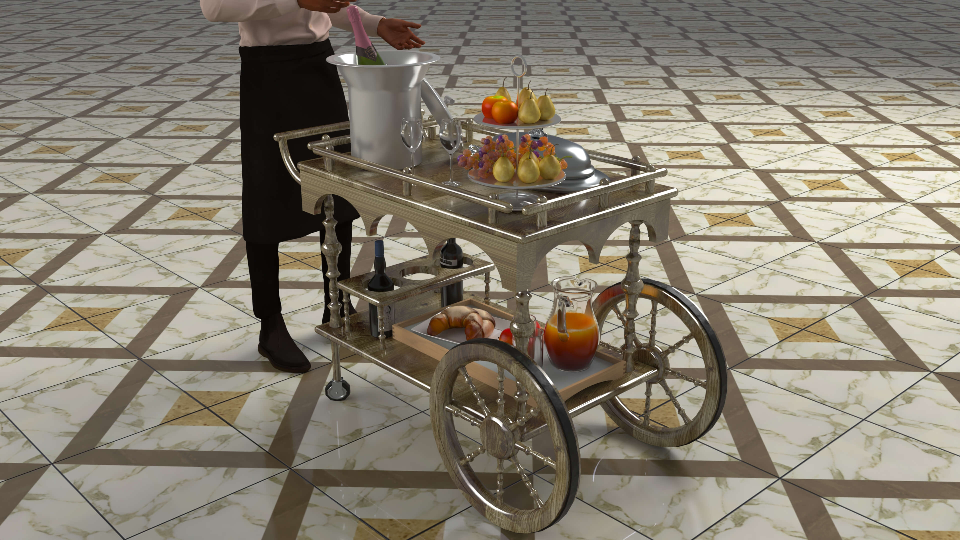 Room Service 4K - 3D Model by Pictorer