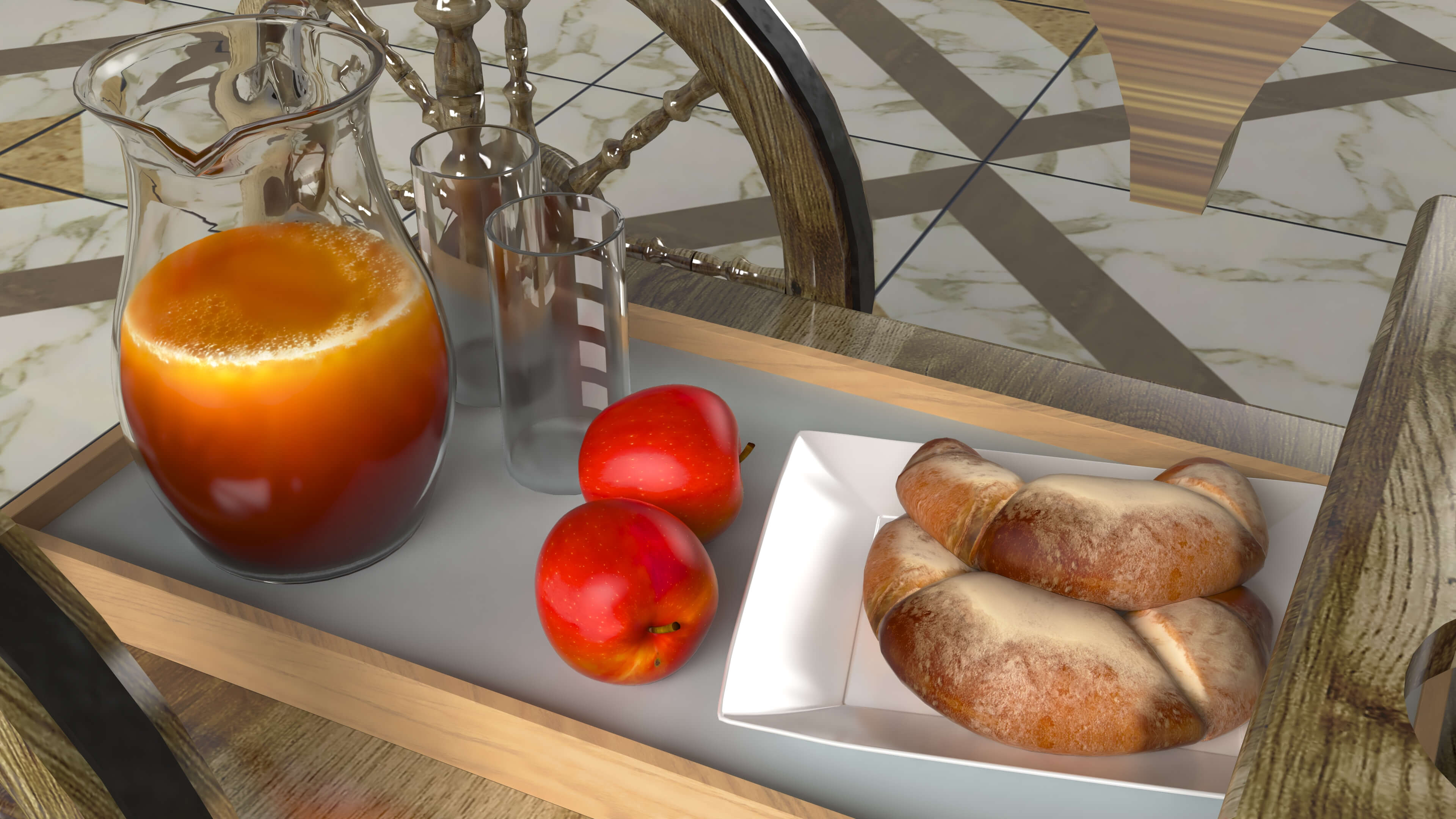 Room Service 4K - 3D Model by Pictorer