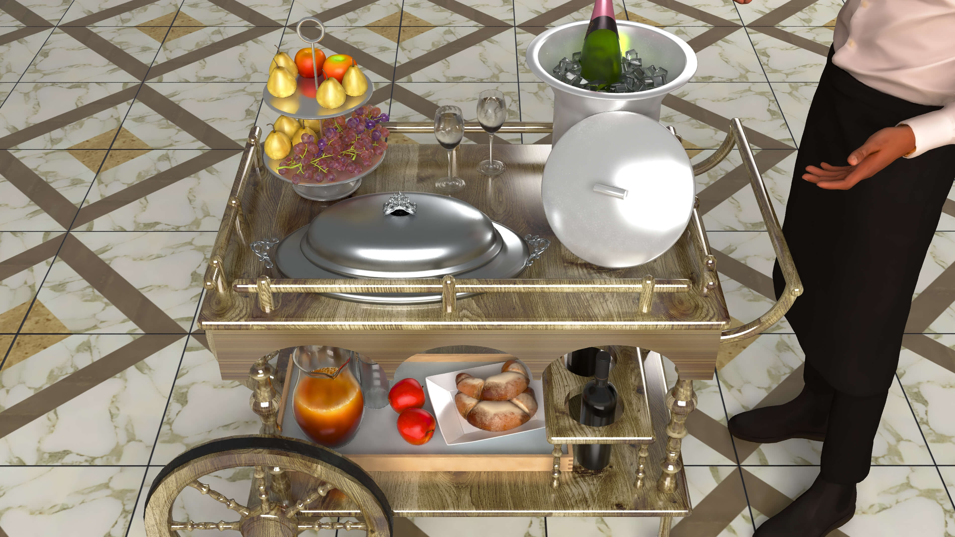 Room Service 4K - 3D Model by Pictorer