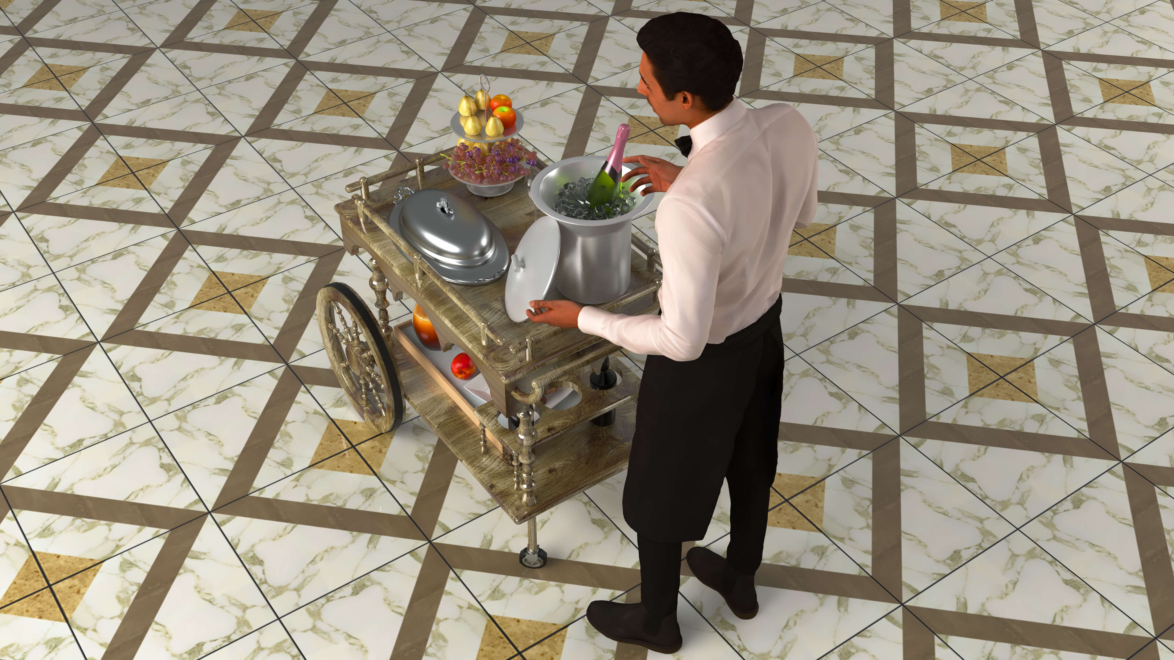 Room Service 4K - 3D Model by Pictorer