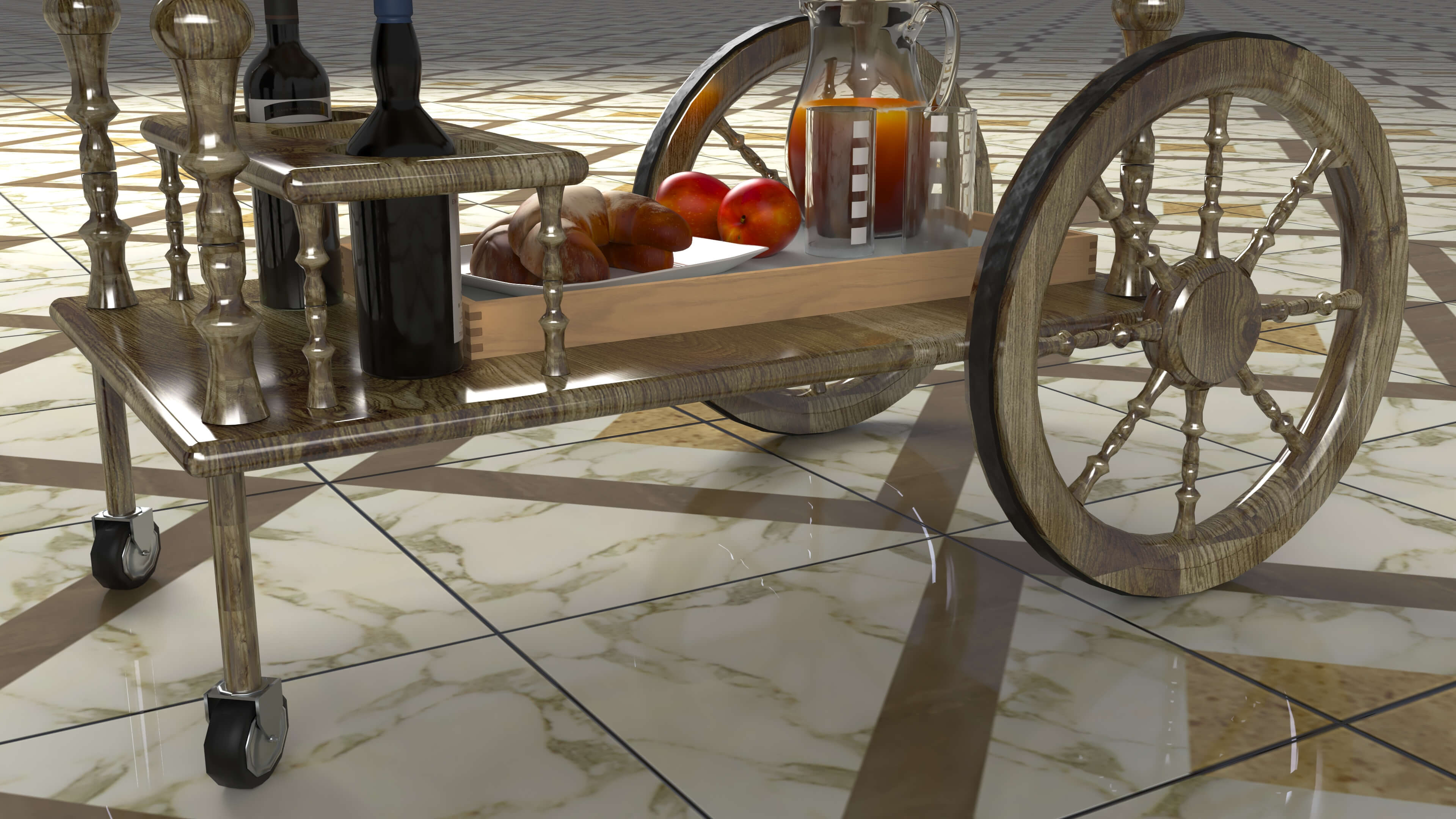 Room Service 4K - 3D Model by Pictorer