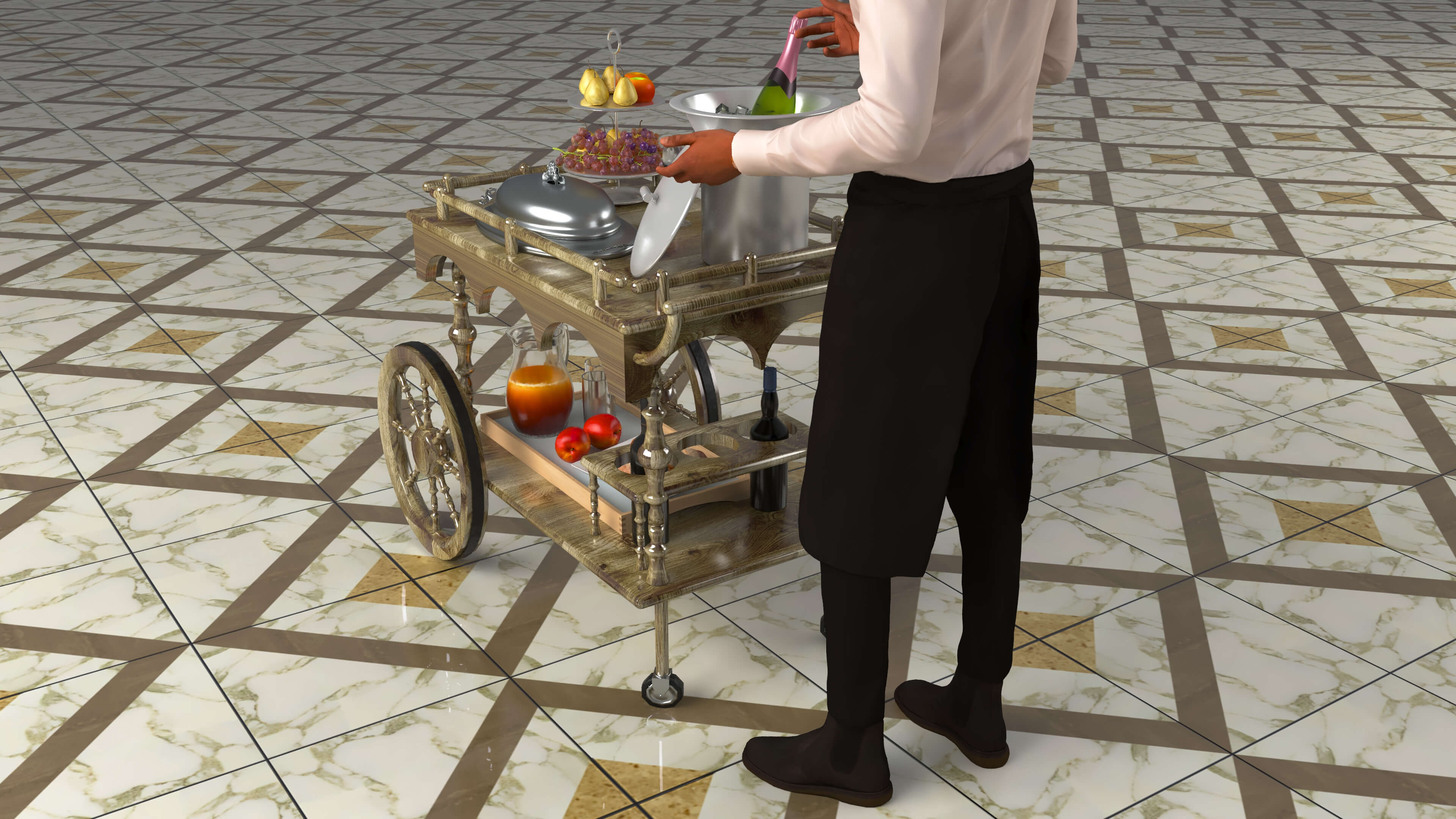 Room Service 4K - 3D Model by Pictorer