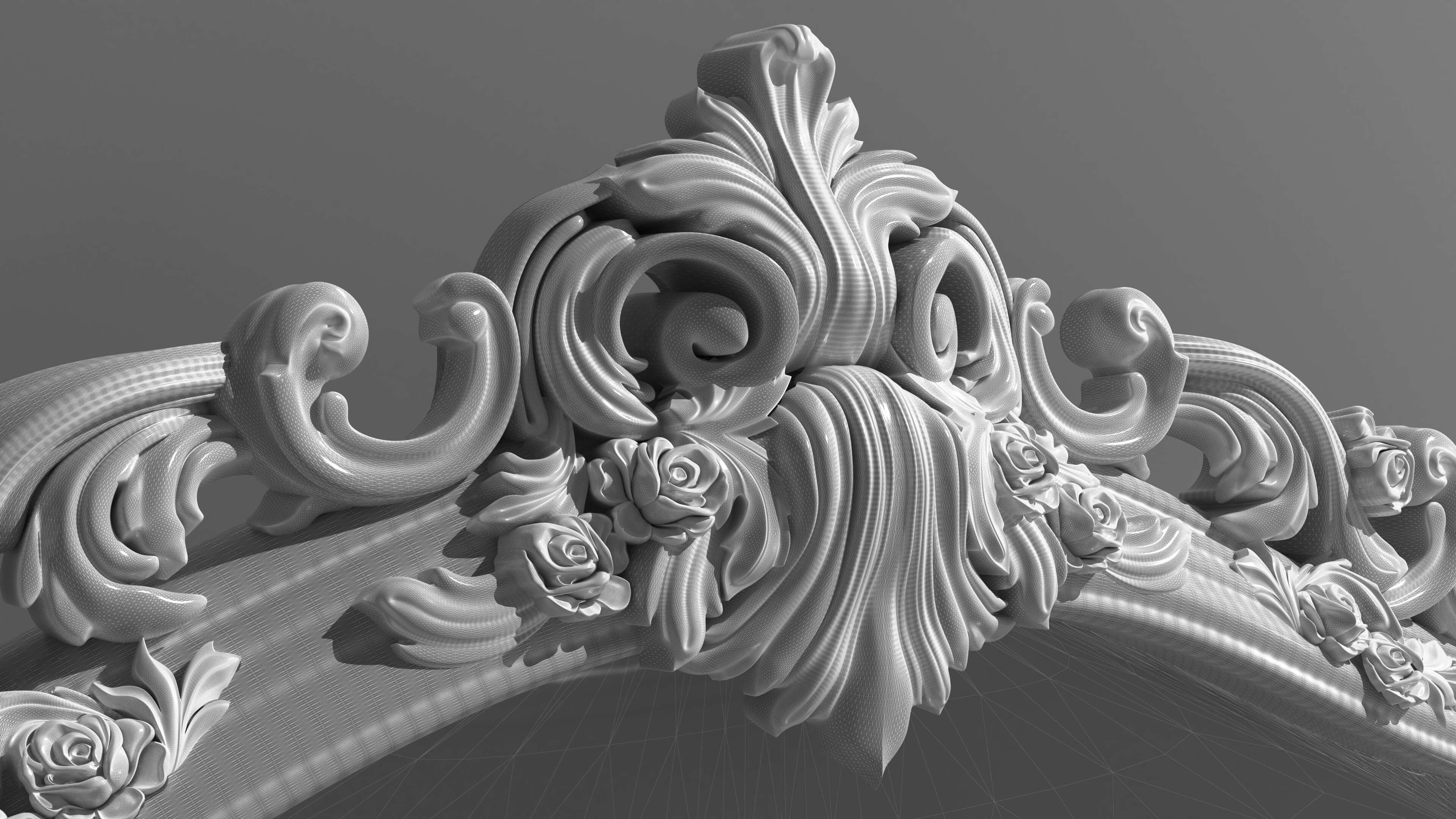 Royal Bed 8K - 3D Model by Pictorer