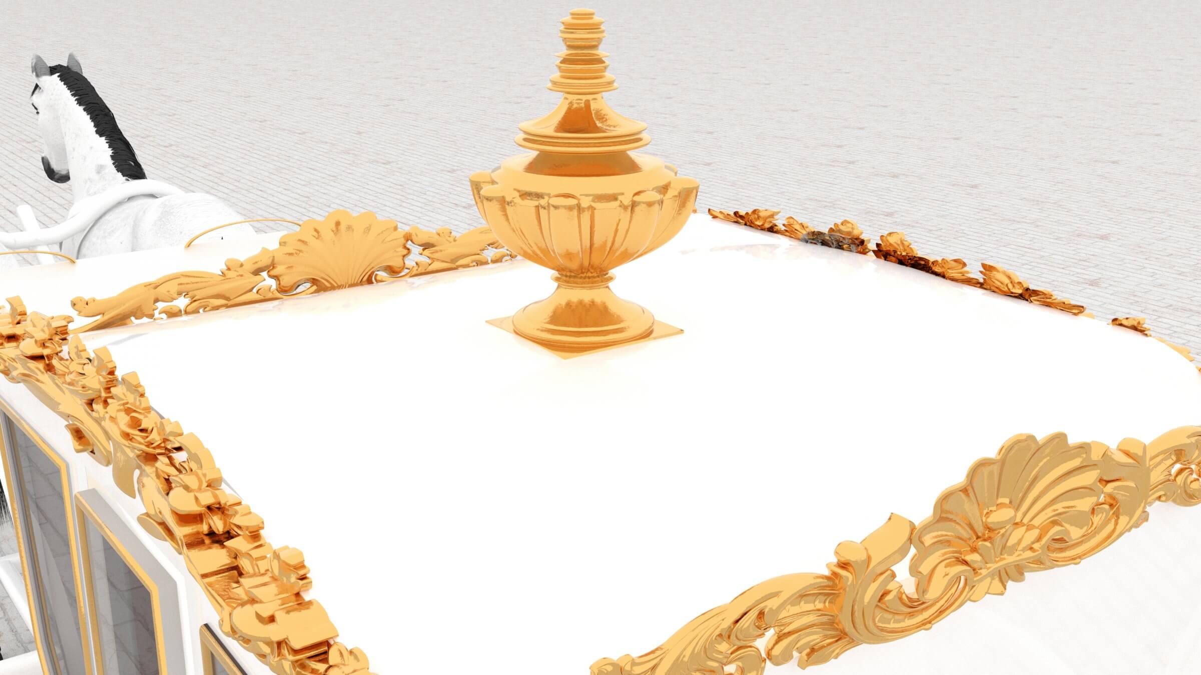 Royal Carriage 4K - 3D Model by Pictorer