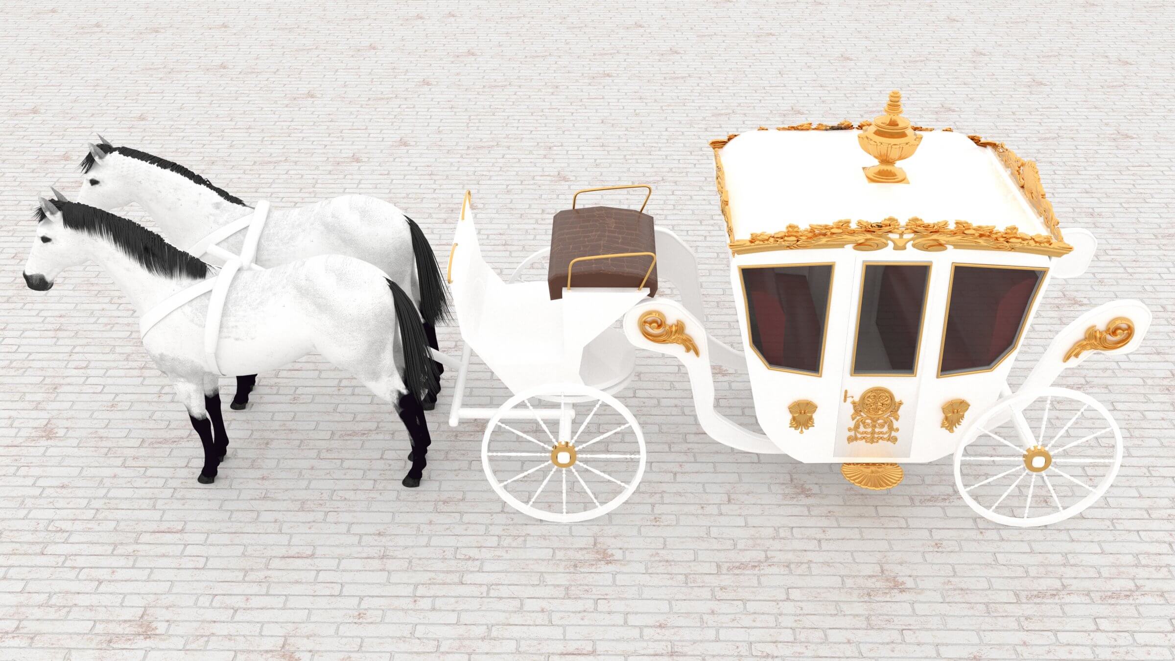 Royal Carriage 4K - 3D Model by Pictorer