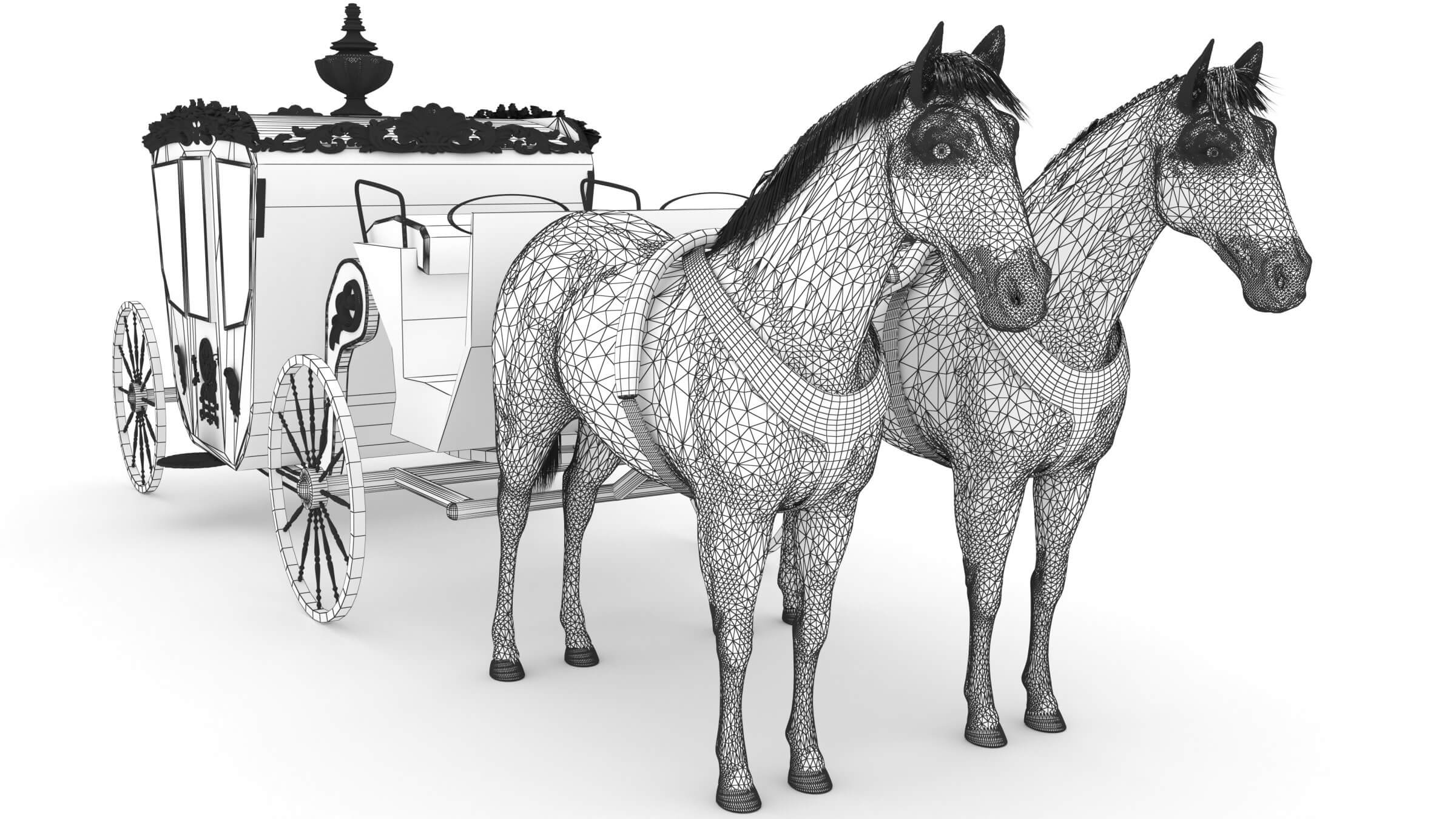 Royal Carriage 4K - 3D Model by Pictorer