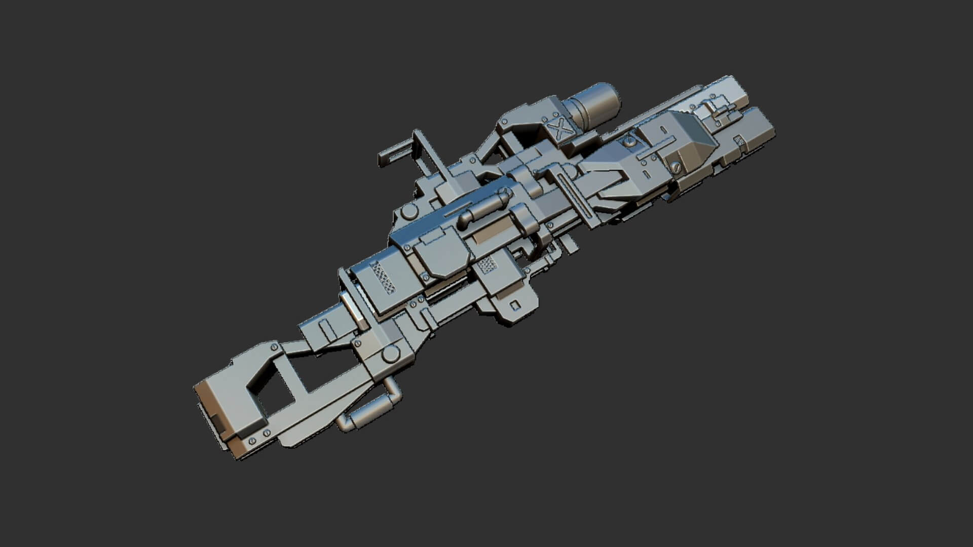 Sci-Fi Rifle 3D Model by Pictorer