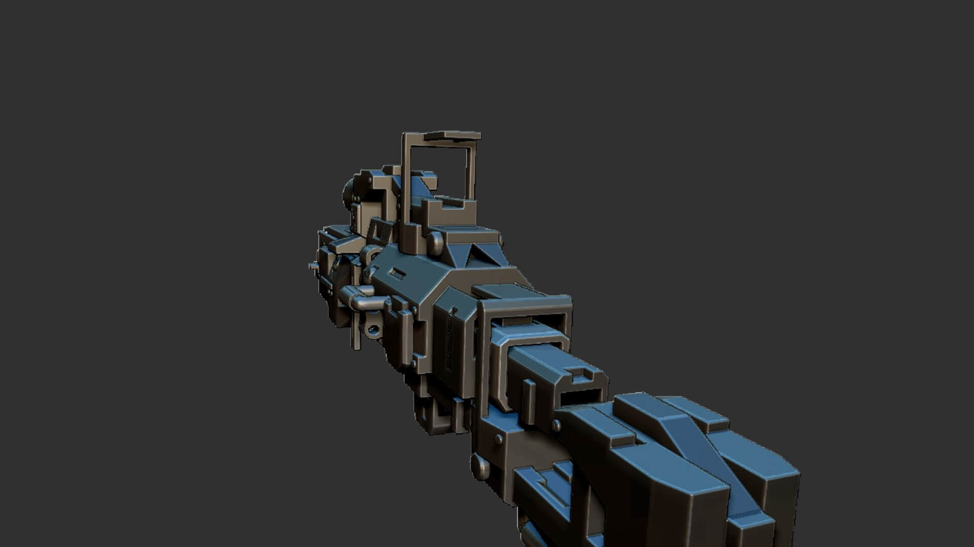 Sci-Fi Rifle 3D Model by Pictorer