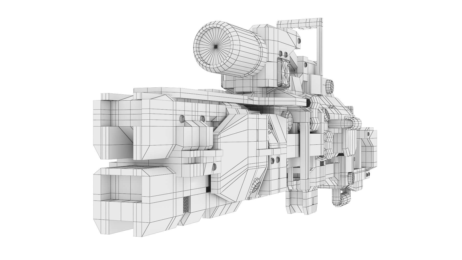 Sci-Fi Rifle 3D Model by Pictorer