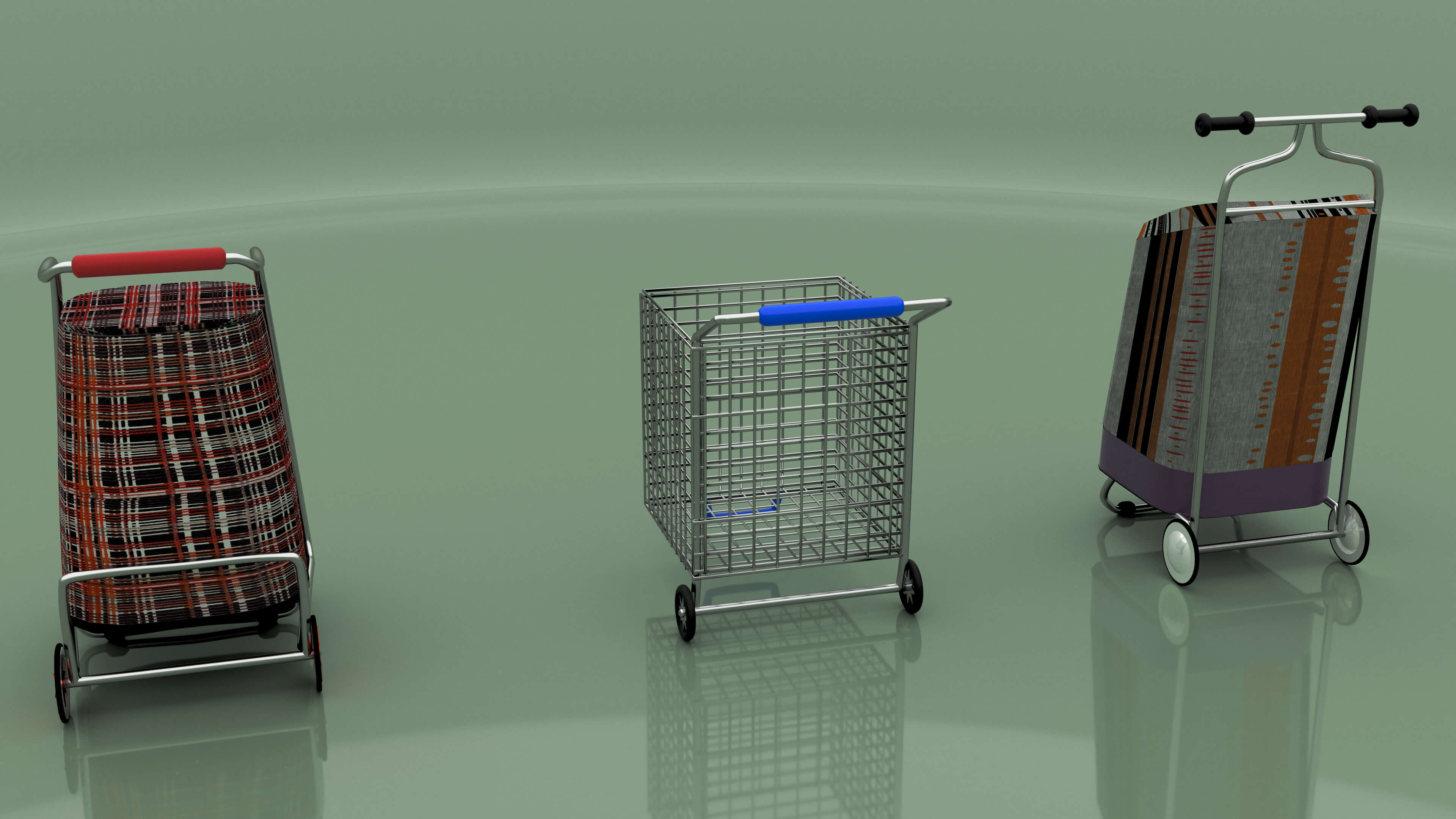 Shoping Carts - 3D Model by Pictorer