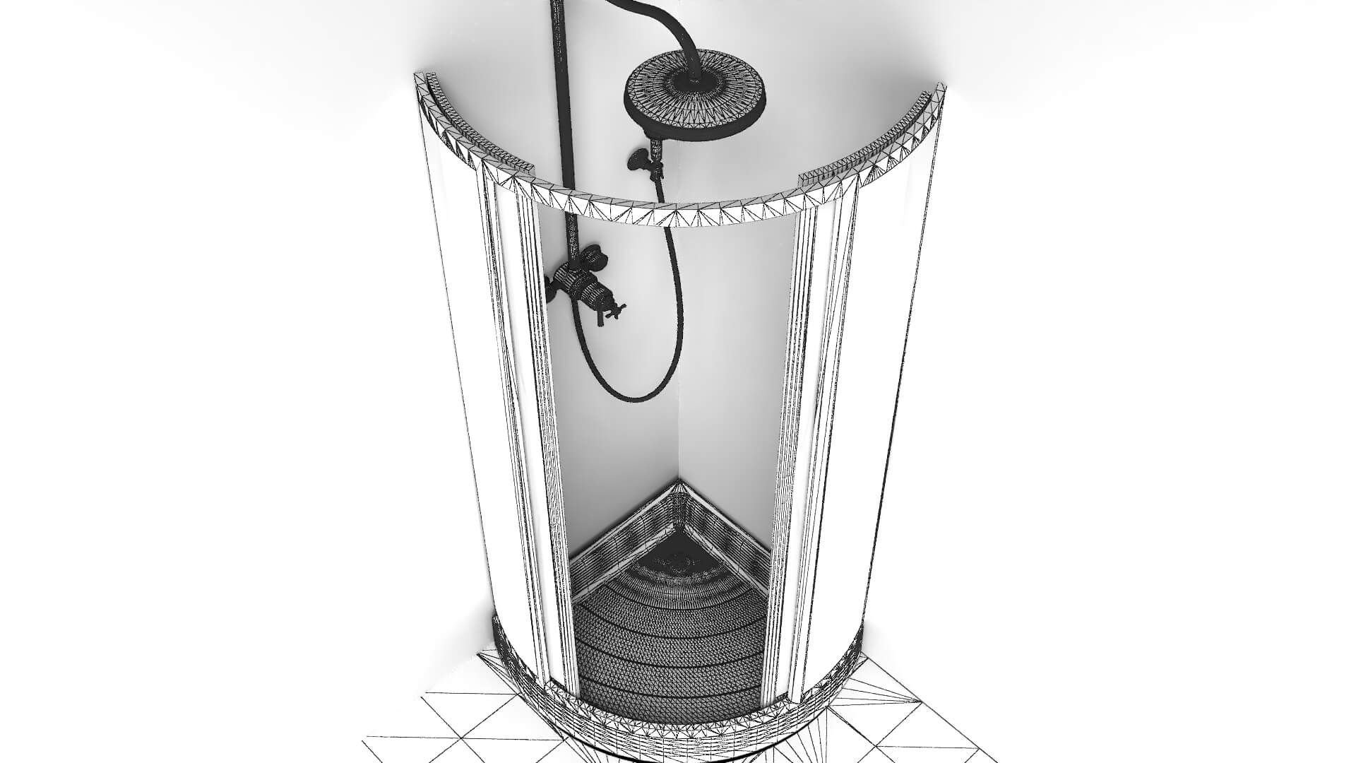 Shower Cabin - 3D Model by Pictorer