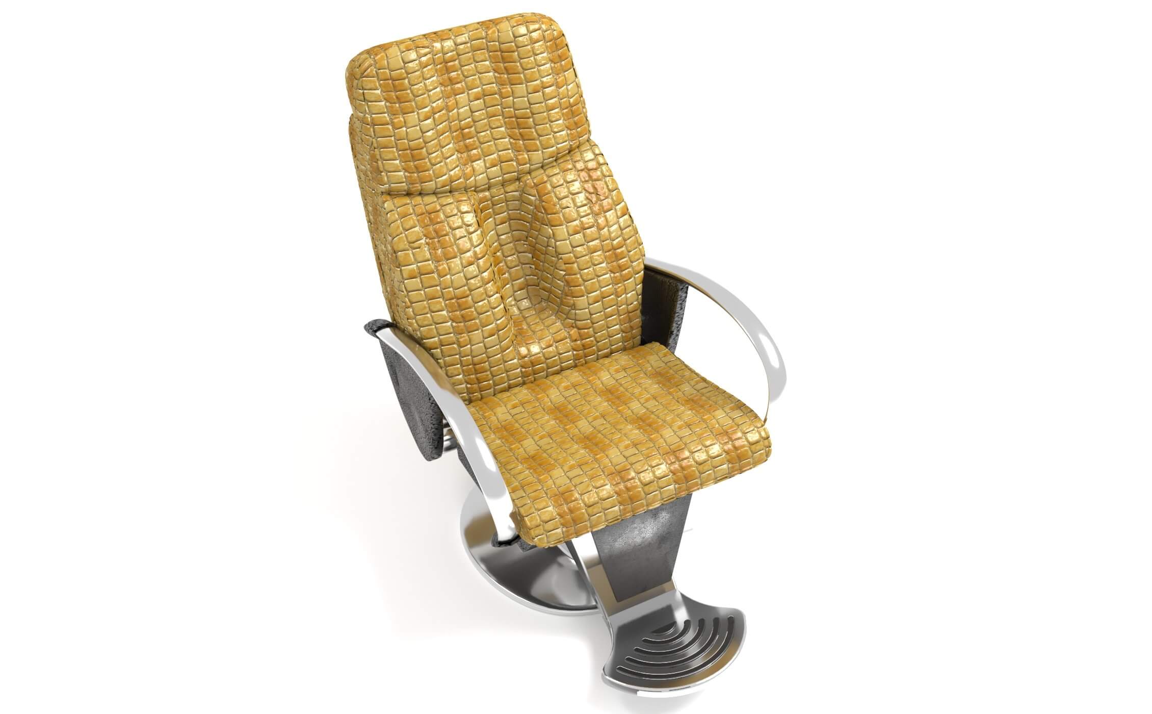 Snakeskin Barber Chair - 3D Model by Pictorer