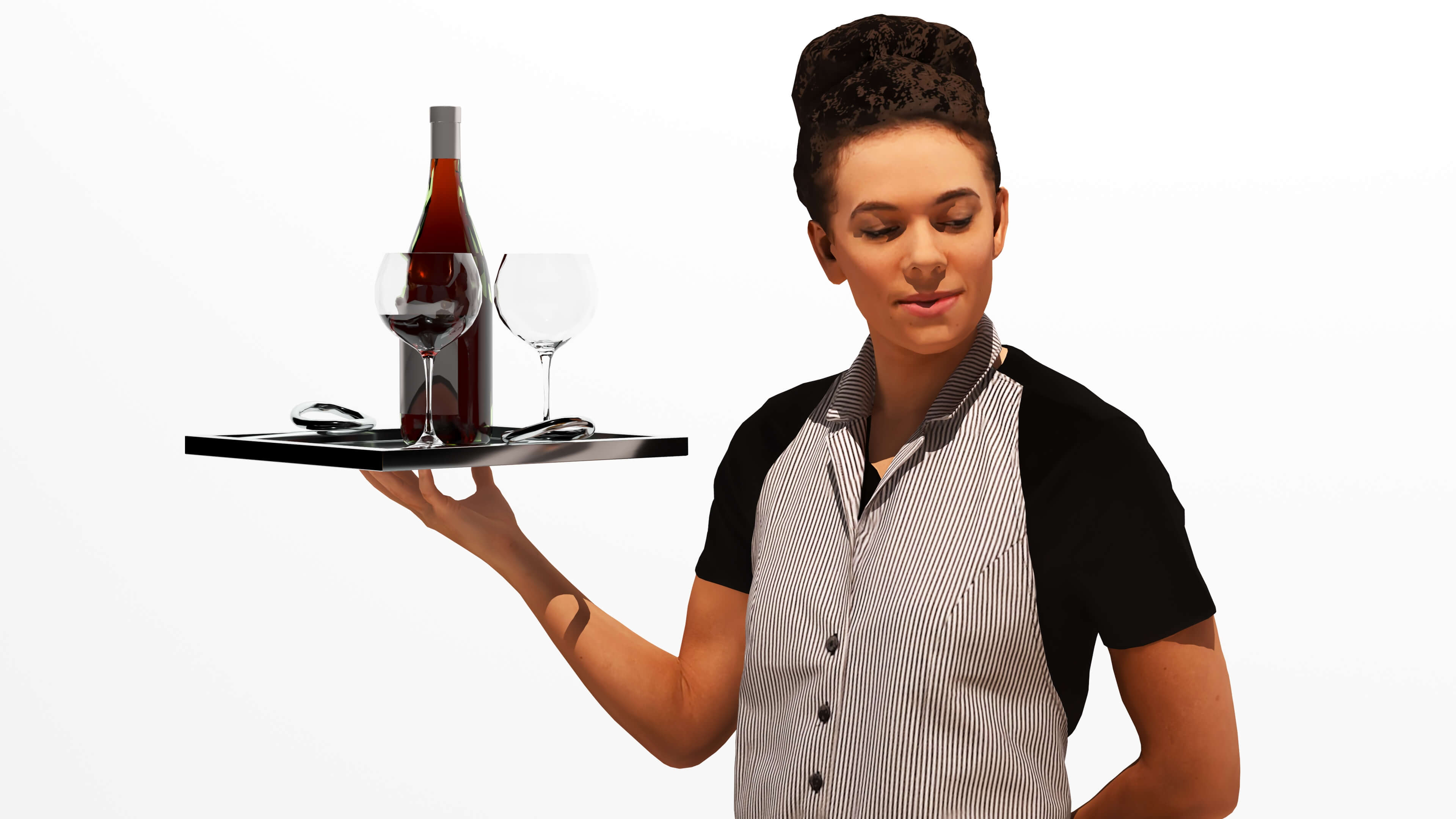 Sommelier 4K - 3D Model by Pictorer