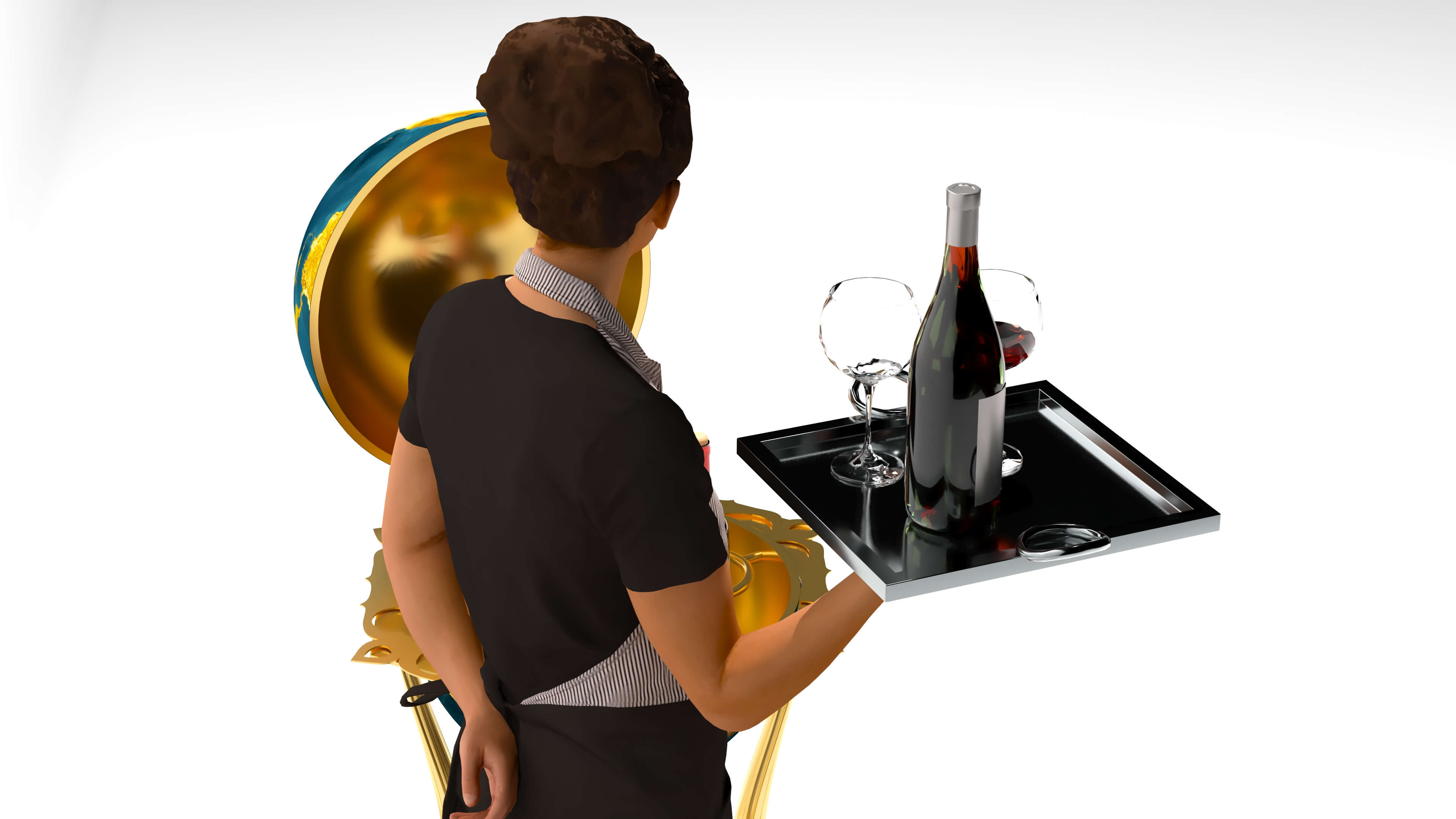 Sommelier 4K - 3D Model by Pictorer