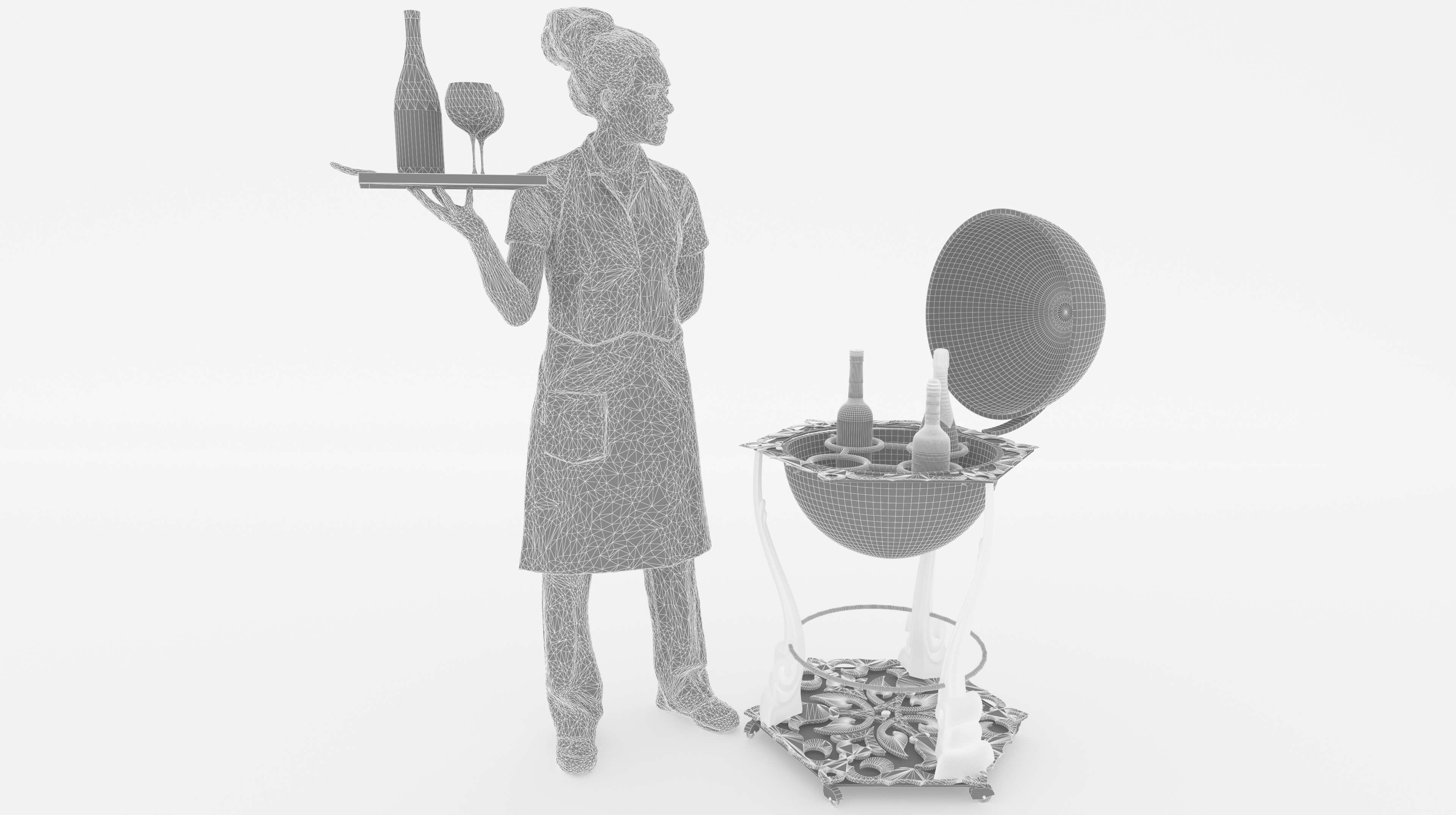 Sommelier 4K - 3D Model by Pictorer