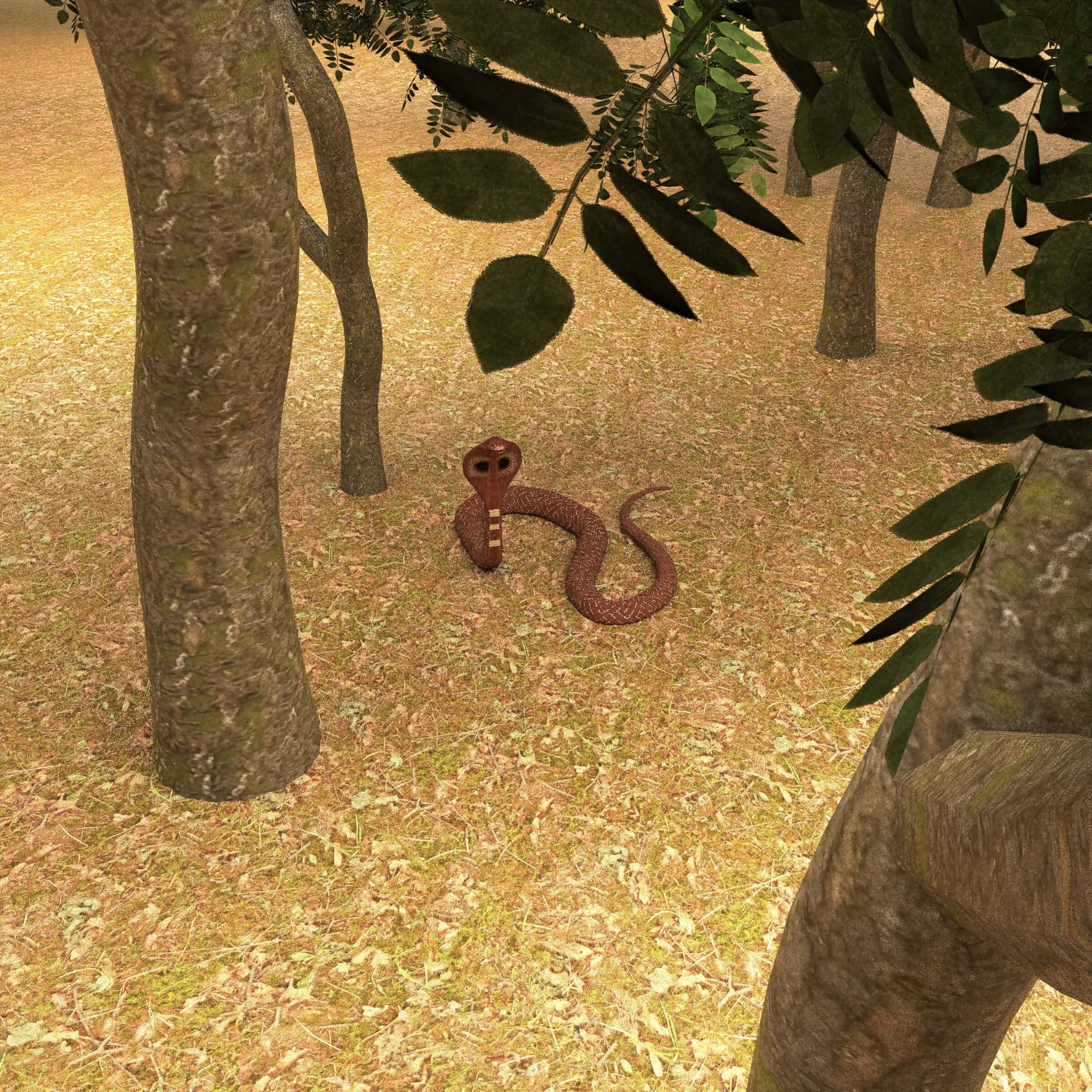 Spectacled Cobra 4K - 3D Model by Pictorer