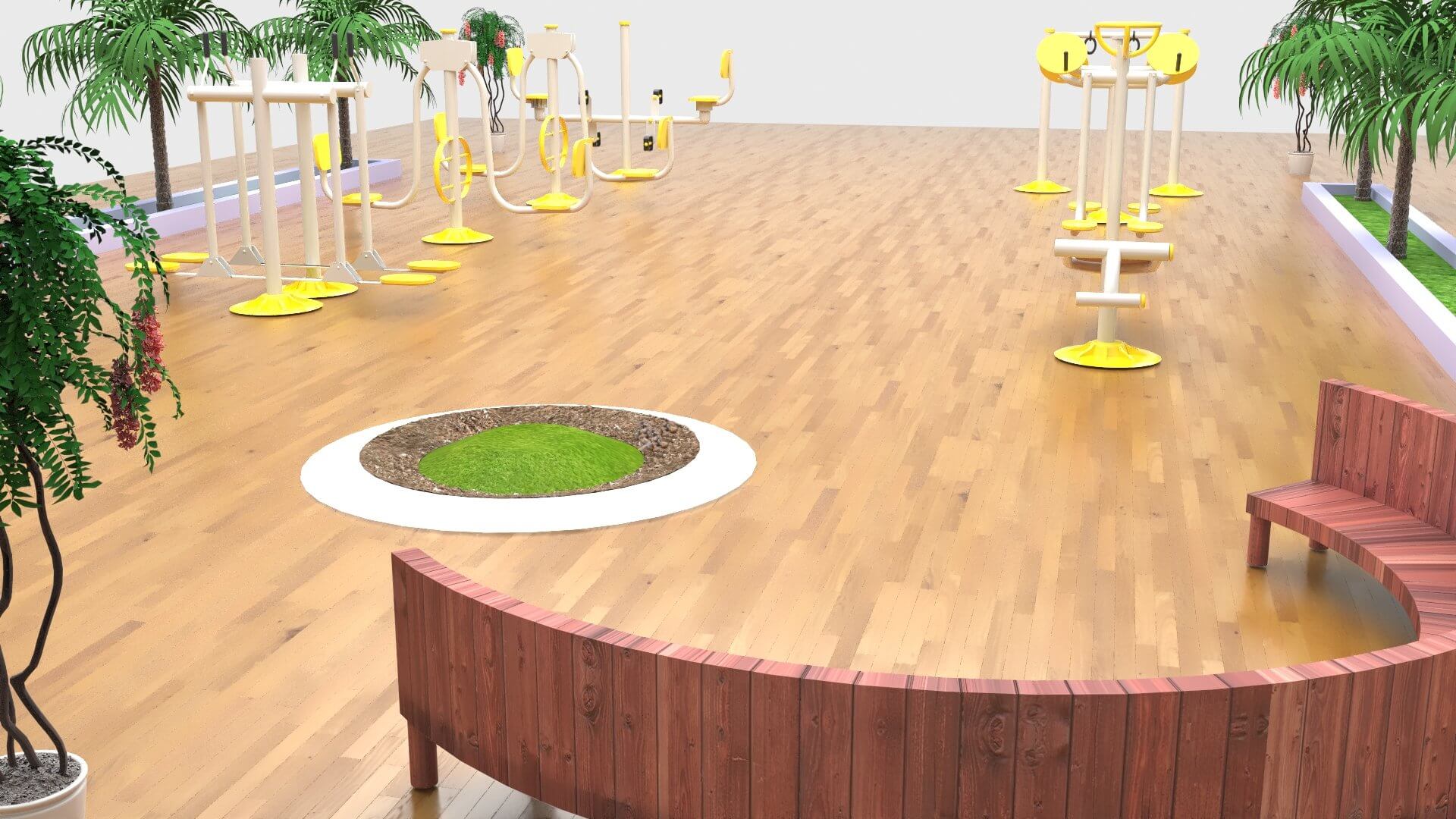 Exercise Park - 3D Model by Pictorer