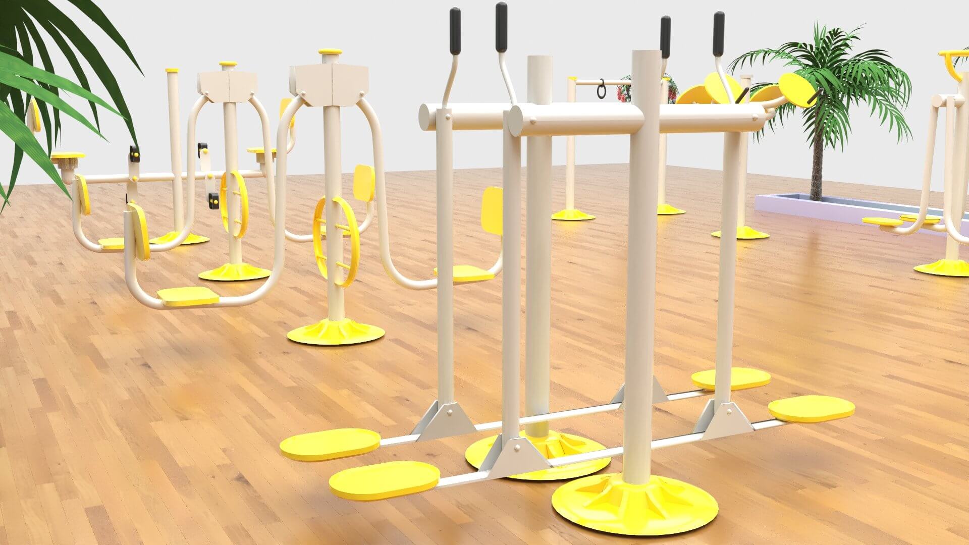 Exercise Park - 3D Model by Pictorer
