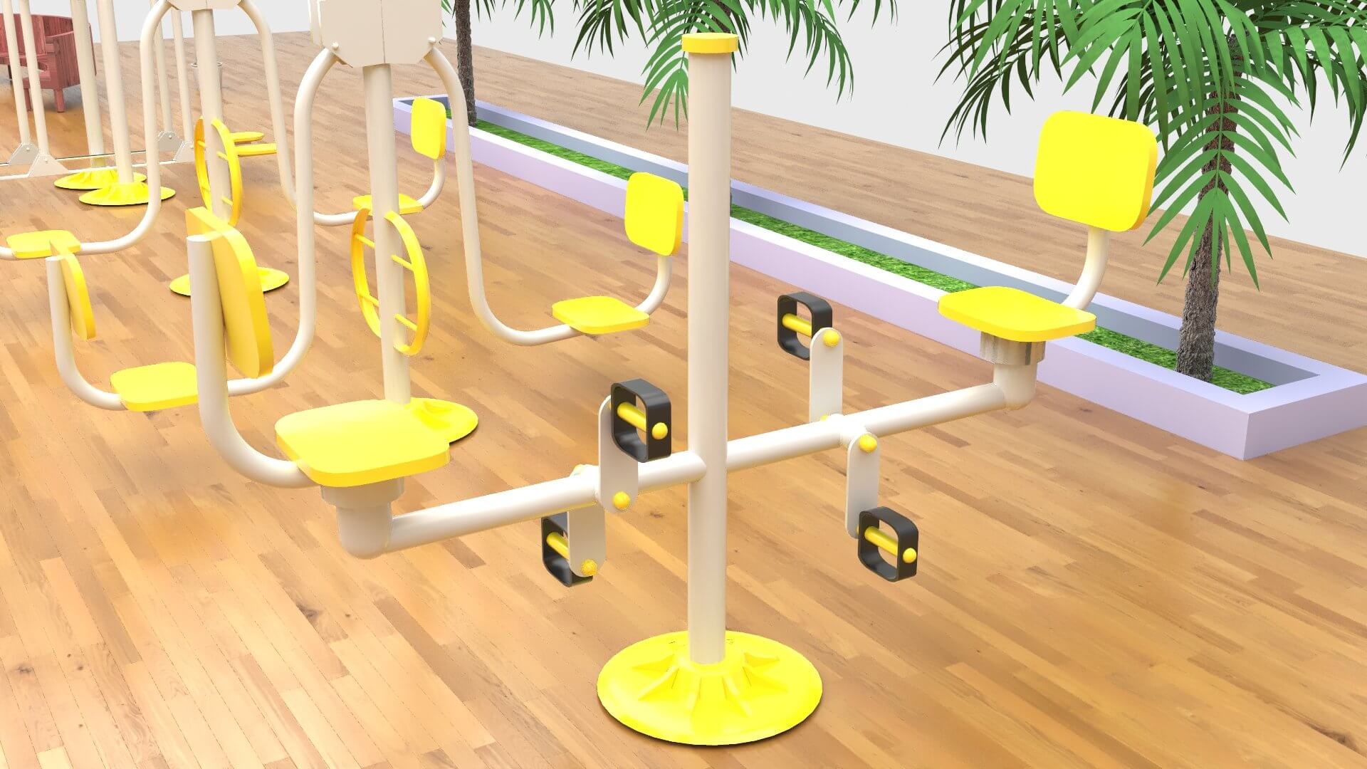 Exercise Park - 3D Model by Pictorer