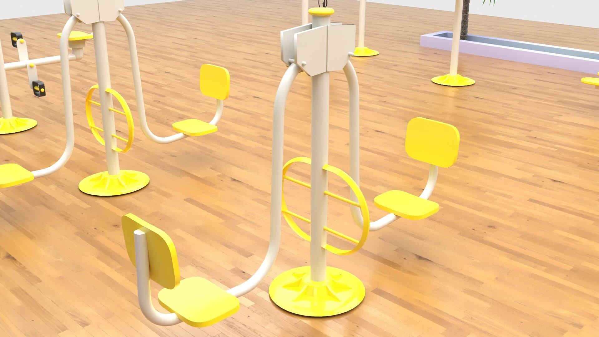 Exercise Park - 3D Model by Pictorer