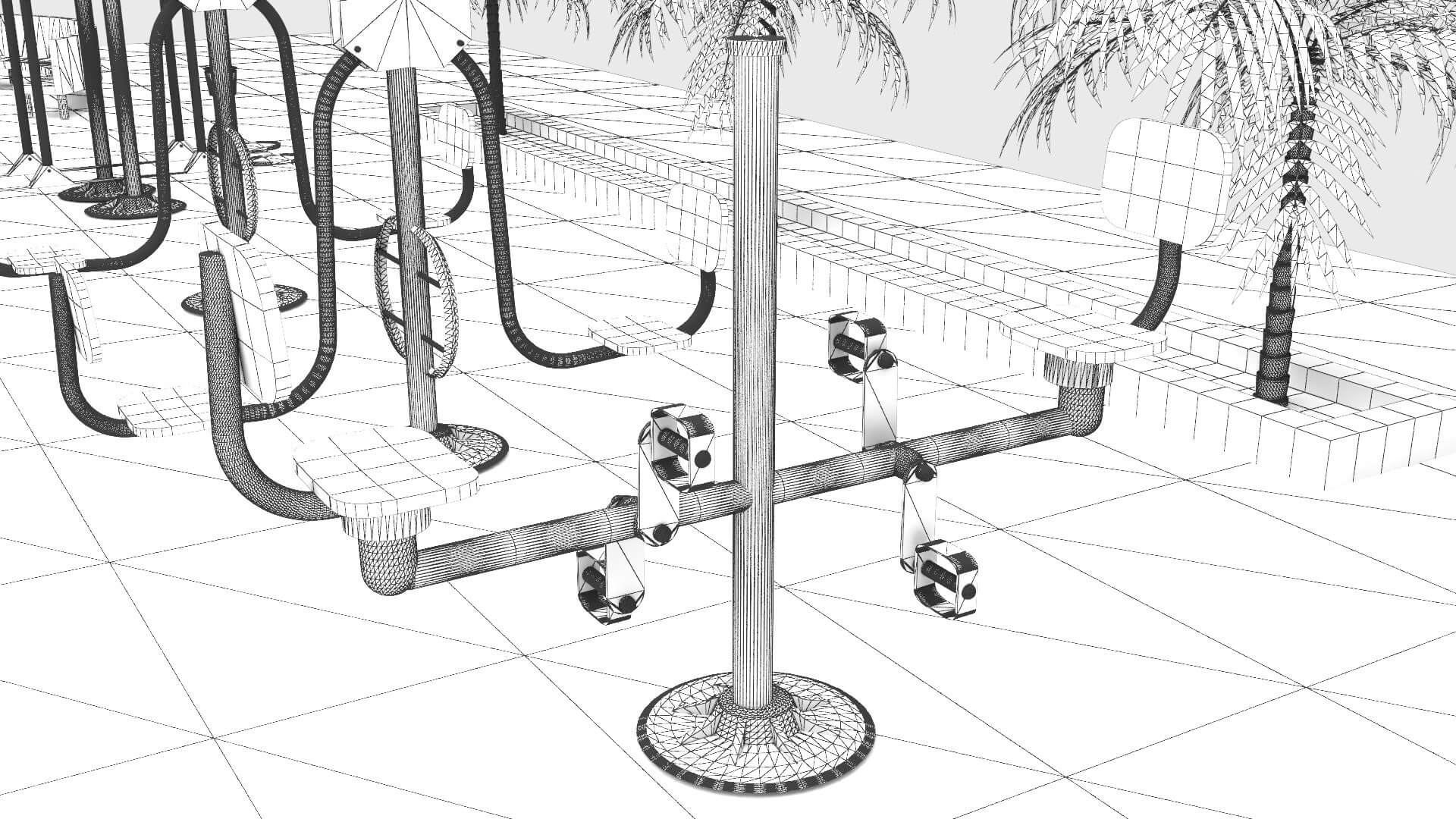 Exercise Park - 3D Model by Pictorer