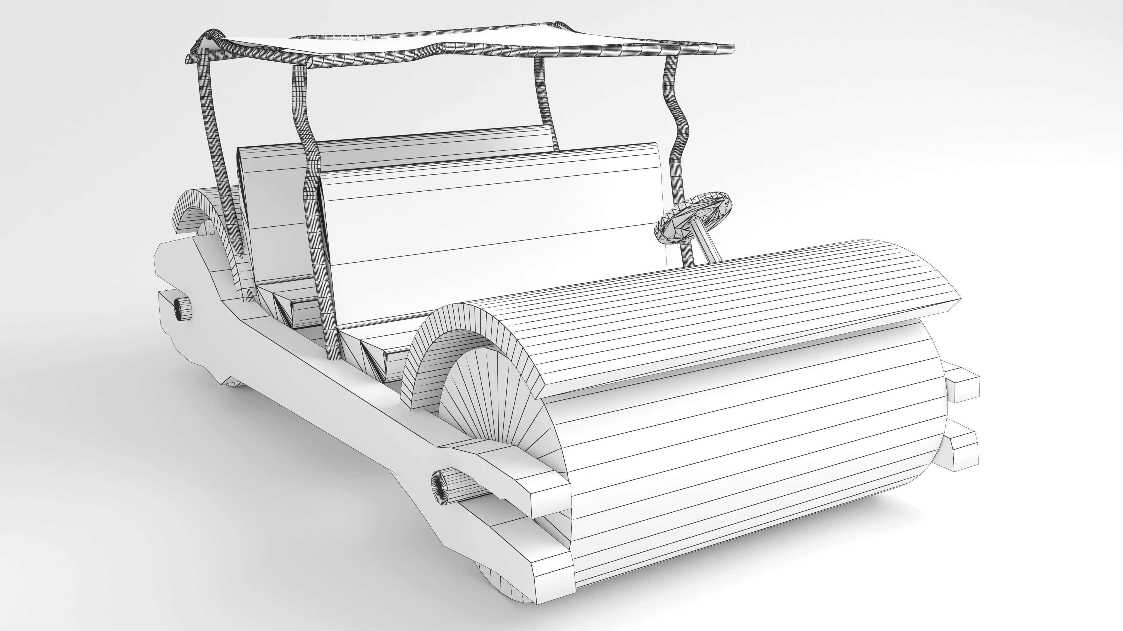 Stone Age Car 4K - 3D Model by Pictorer