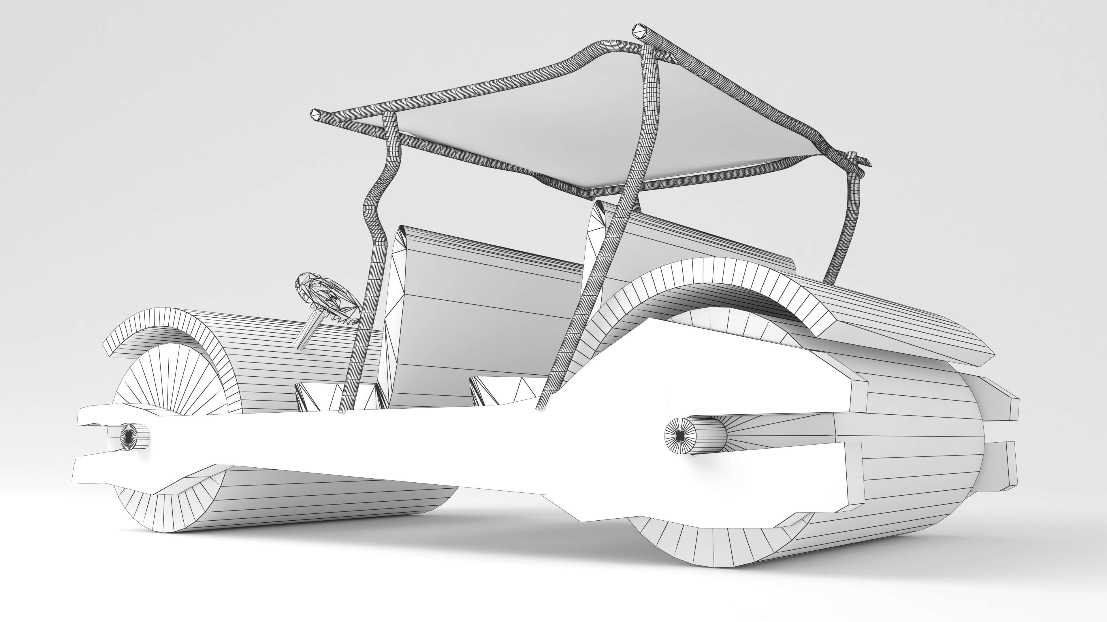 Stone Age Car 4K - 3D Model by Pictorer