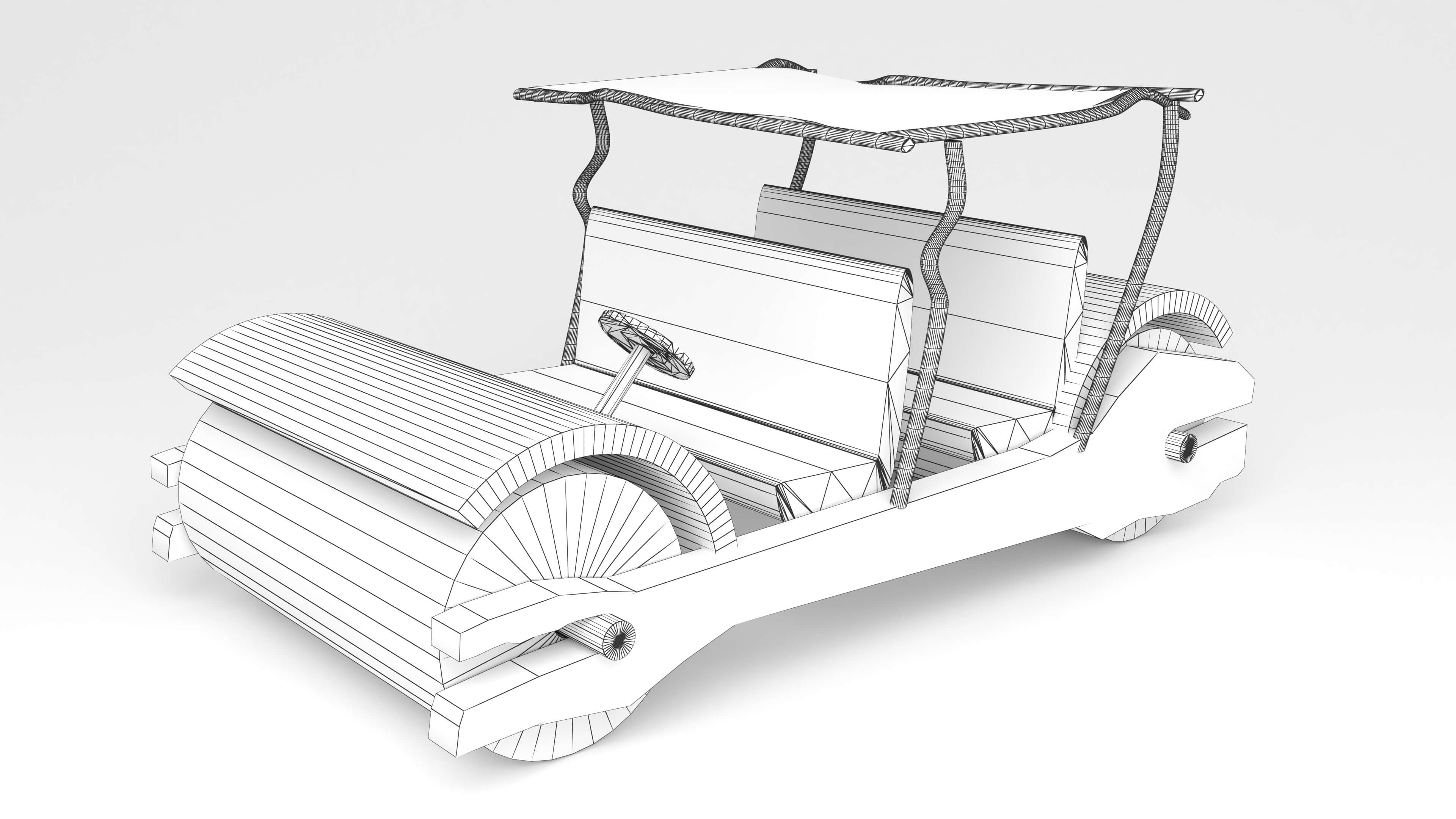 Stone Age Car 4K - 3D Model by Pictorer