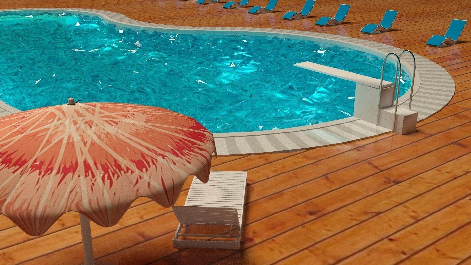Swimming Pool - 3D Model by Pictorer