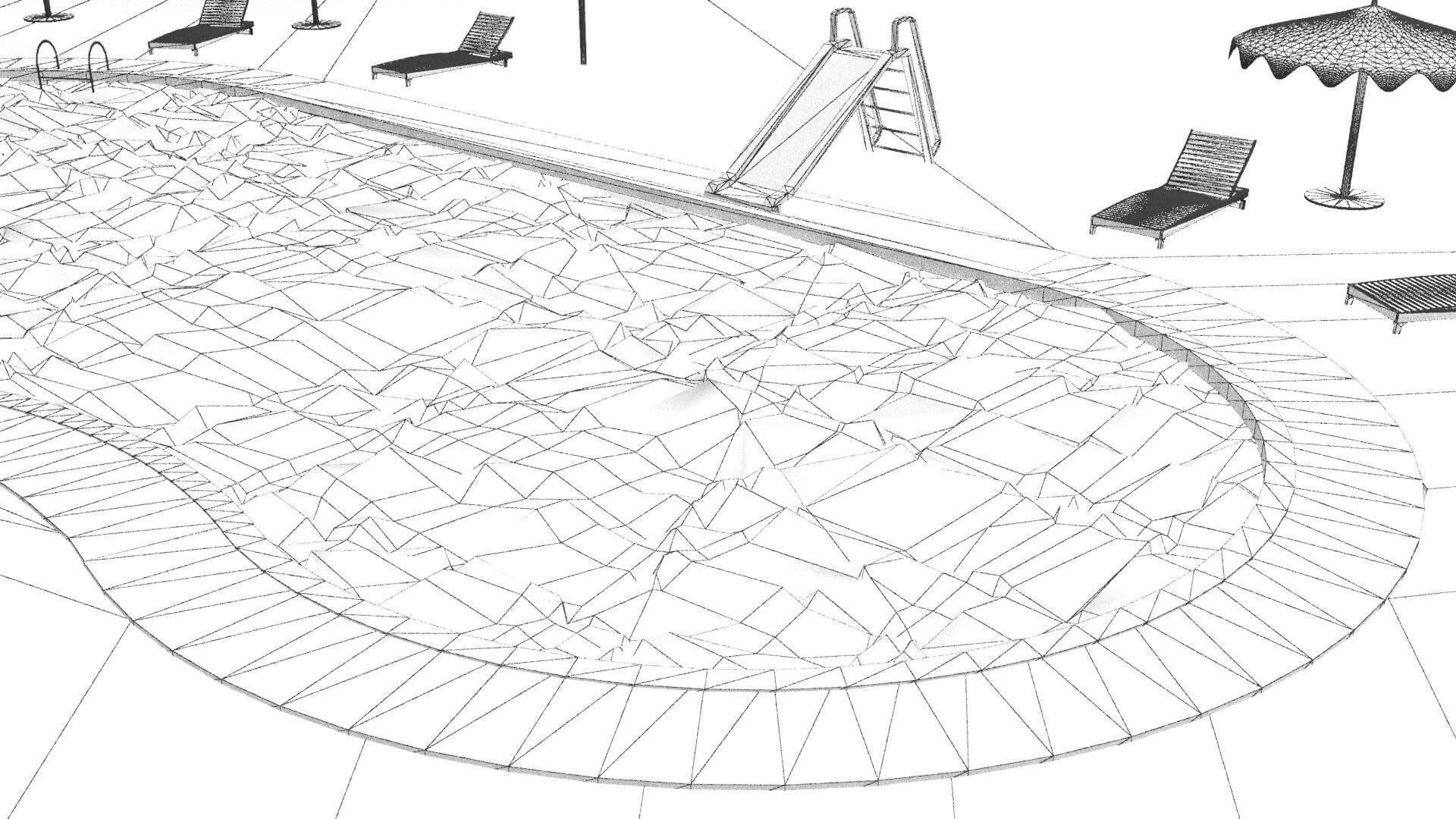 Swimming Pool - 3D Model by Pictorer