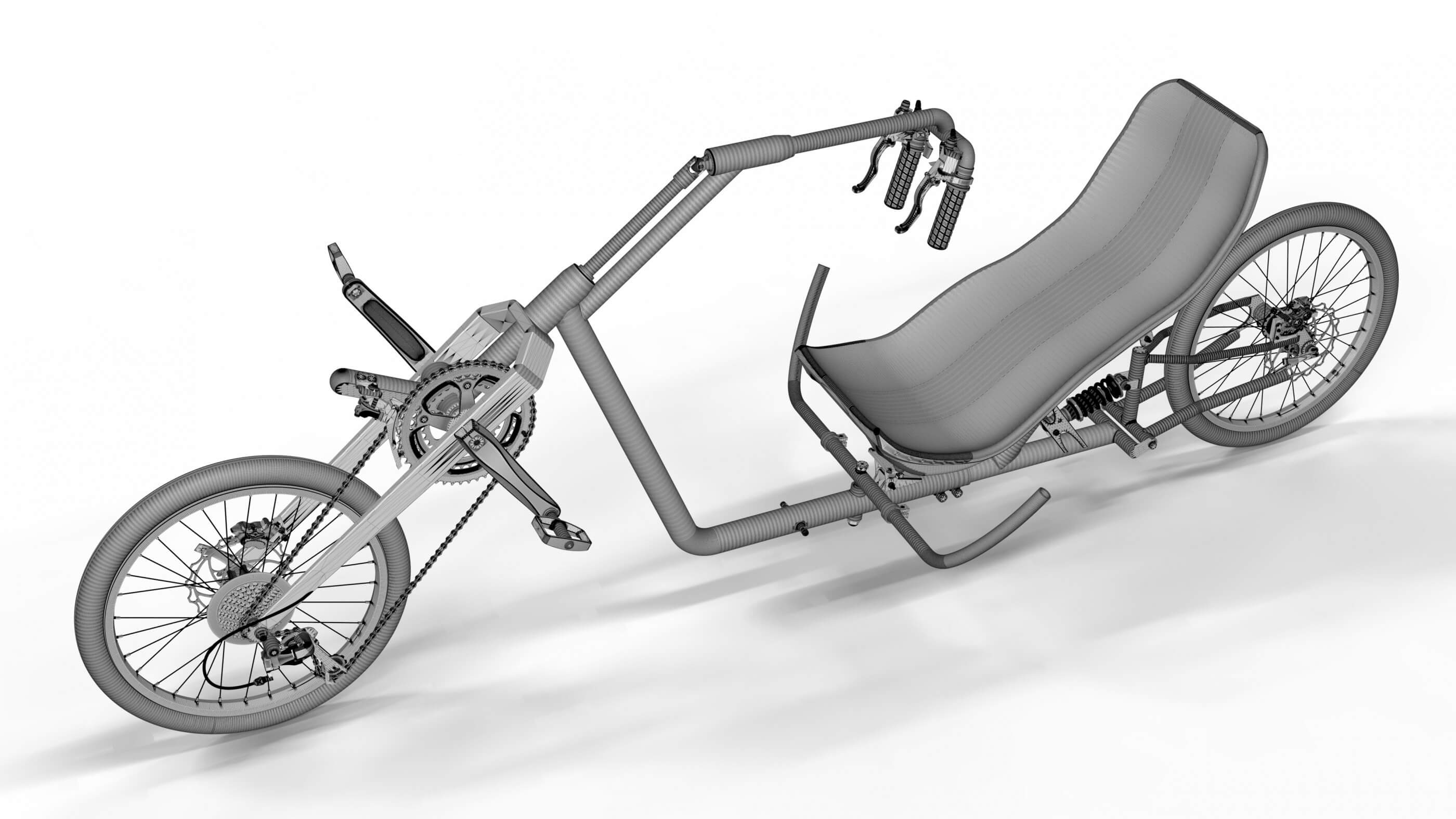 T-Bike Velocar 4K 3D Model by Pictorer