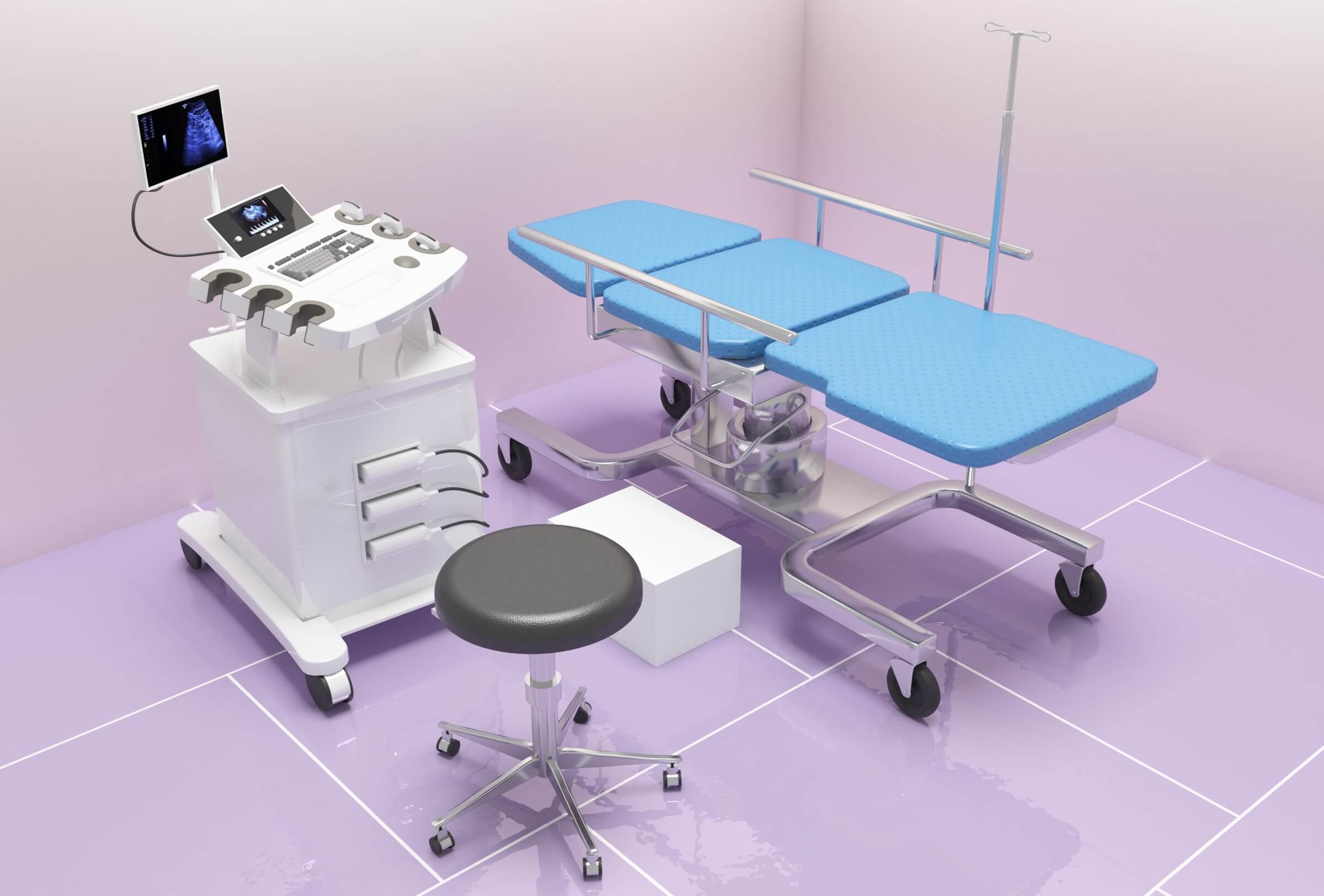 Ultrasound Room 3 - 4K 3D Model by Pictorer
