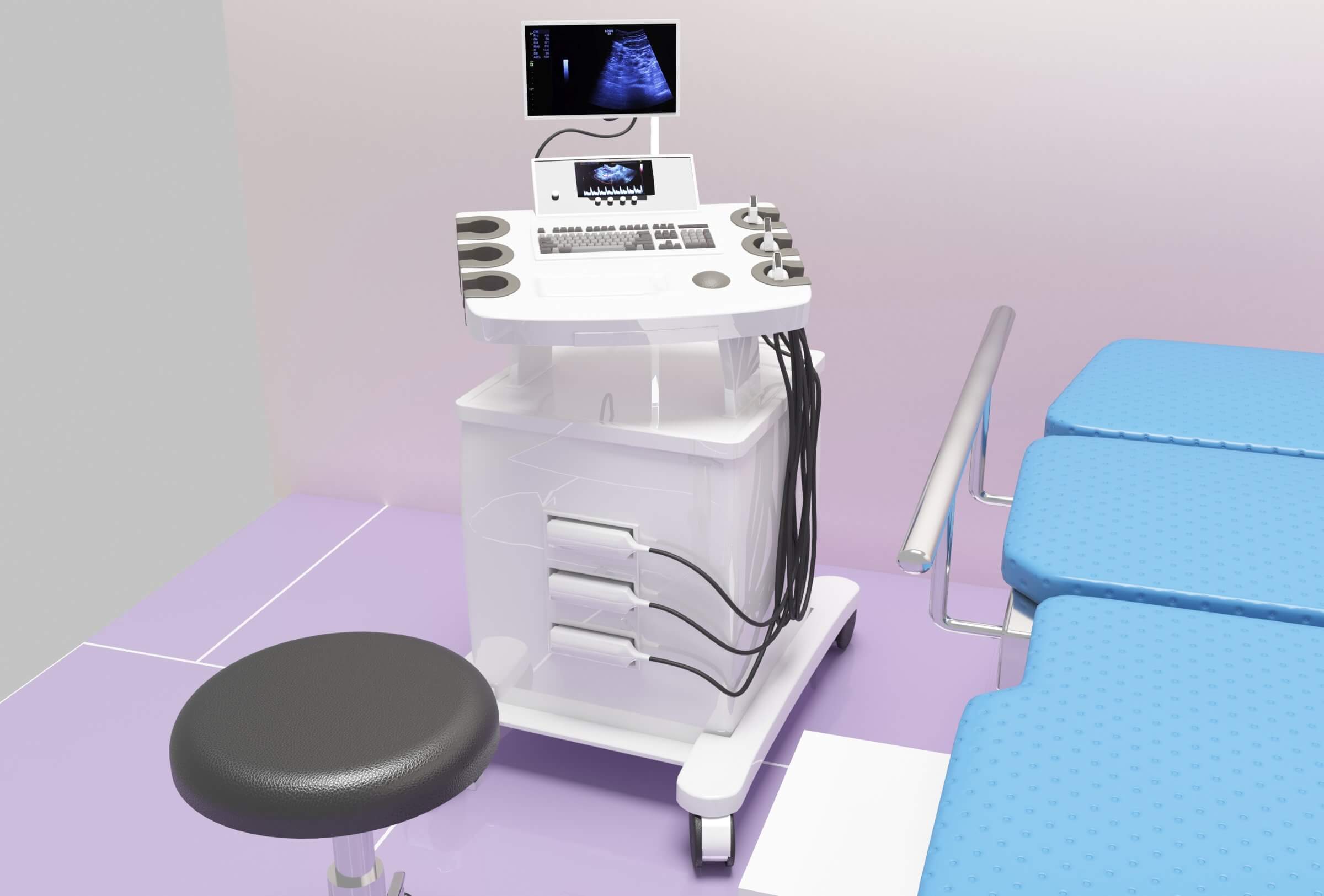 Ultrasound Room 3 - 4K 3D Model by Pictorer