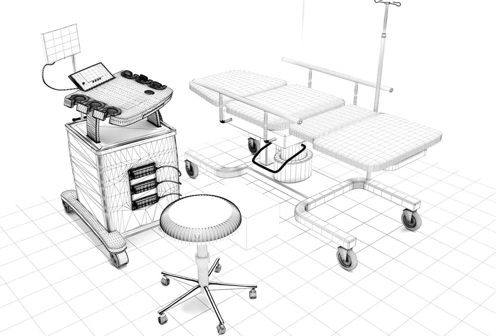 Ultrasound Room 2 - 3D Model by Pictorer