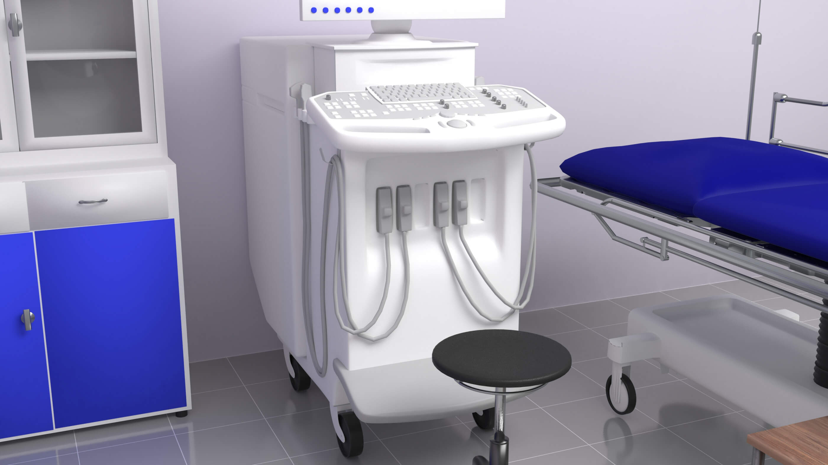 Ultrasound Room 4 - 4K 3D Model by Pictorer
