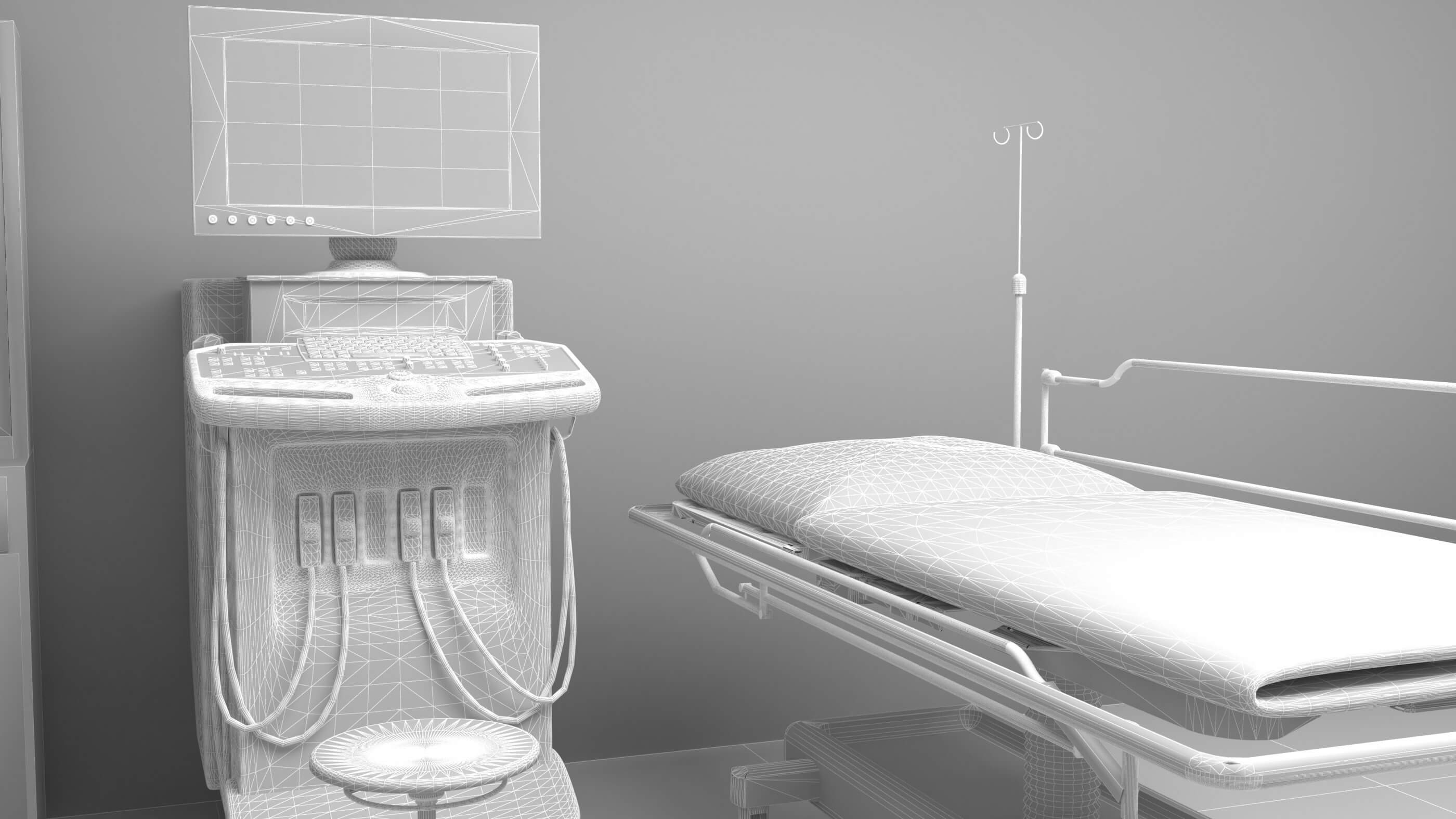 Ultrasound Room 4 - 4K 3D Model by Pictorer