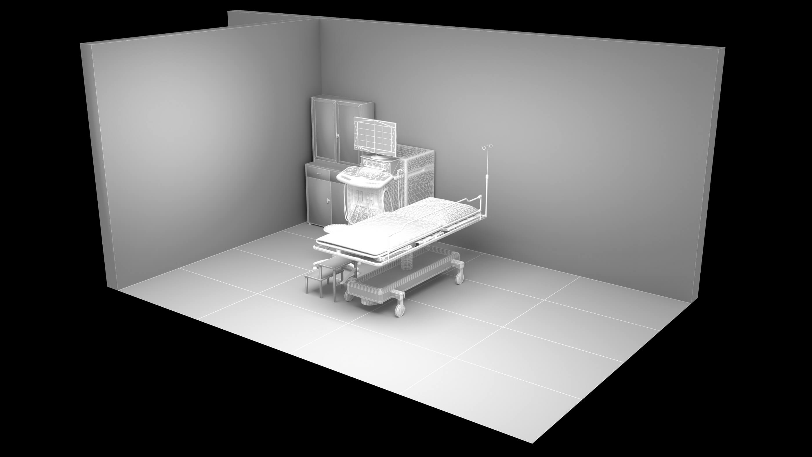 Ultrasound Room 4 - 4K 3D Model by Pictorer