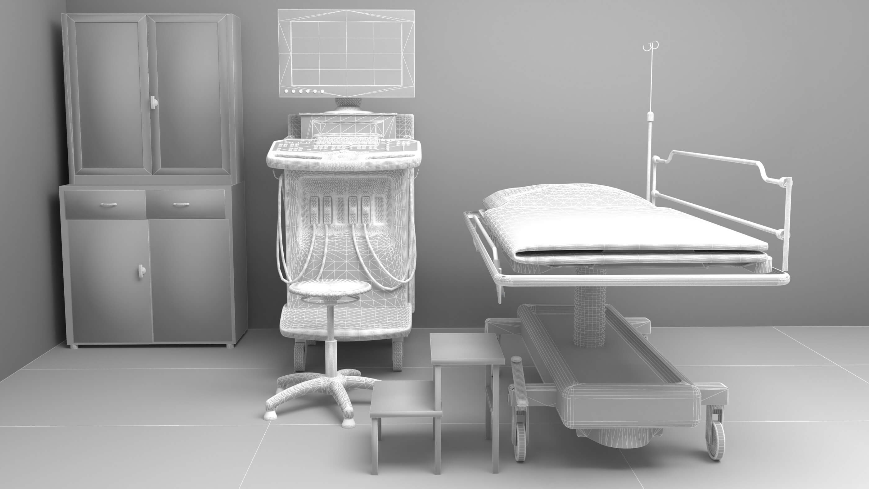 Ultrasound Room 4 - 4K 3D Model by Pictorer